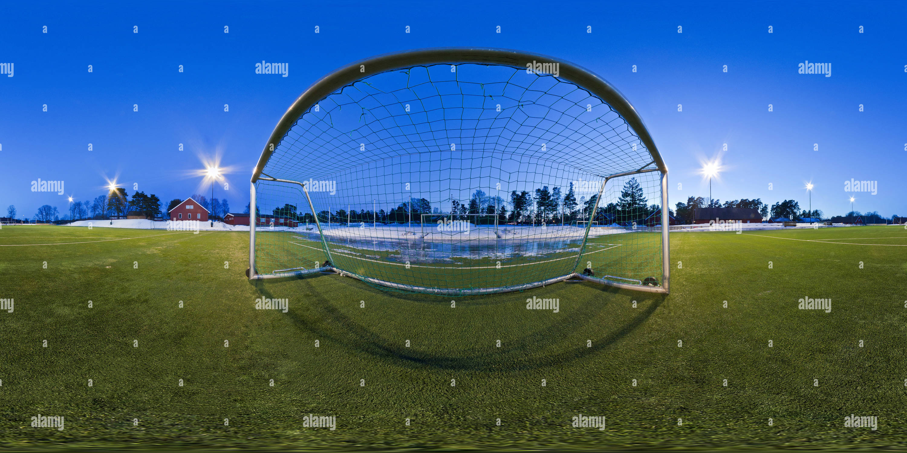 360° view of On The Goal - Alamy