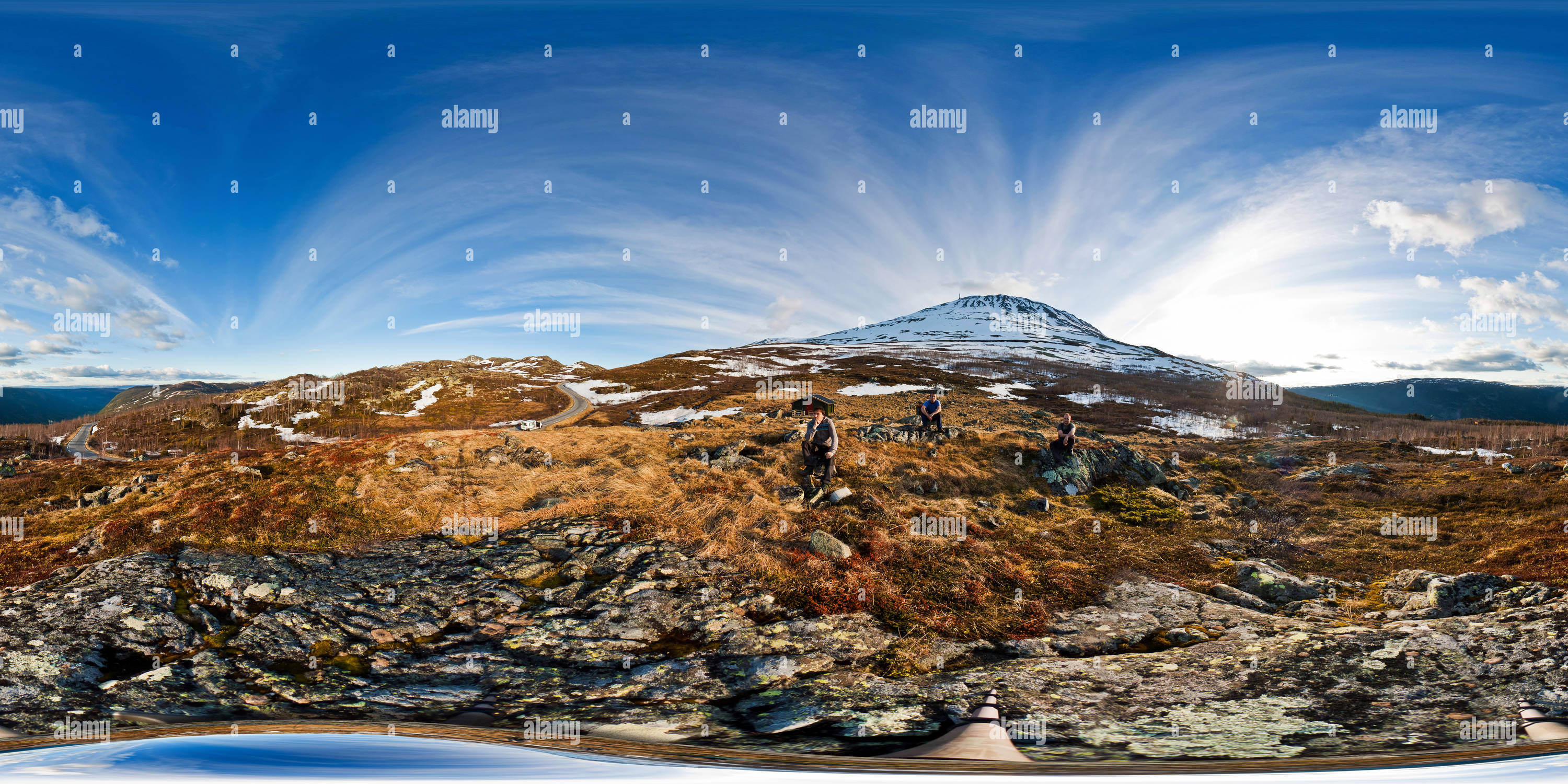 360° view of The mountain Gaustatoppen, Norway - Alamy