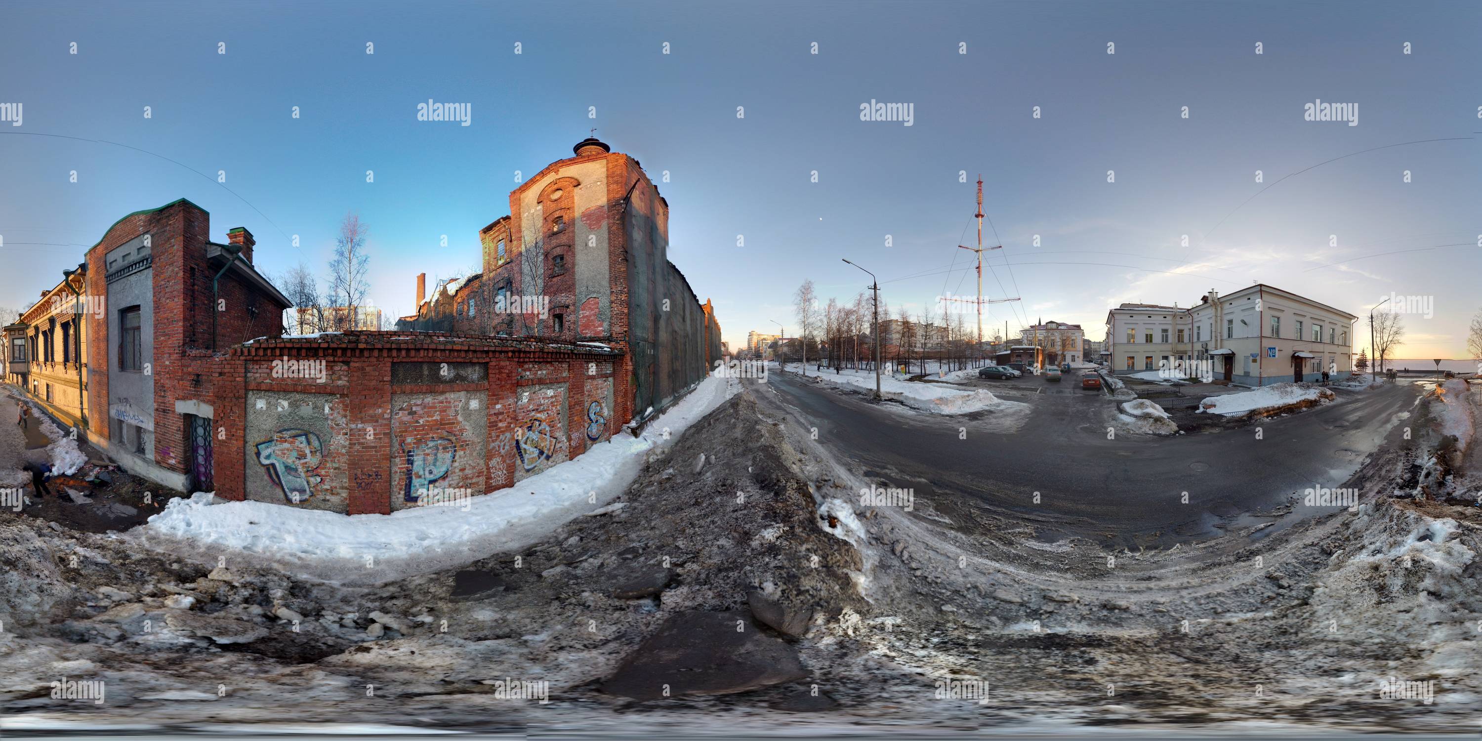 360° view of Snow Mountain Surkov - Alamy