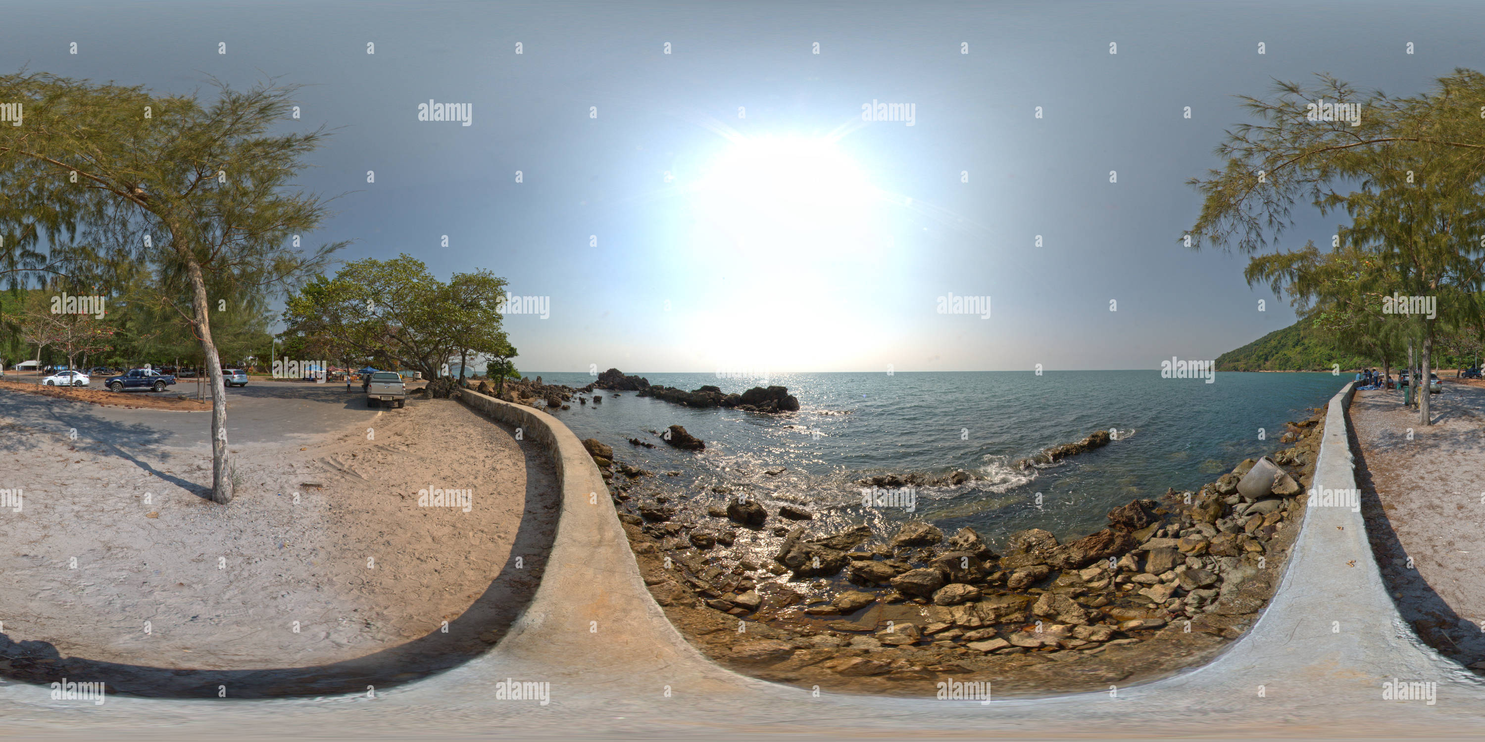 360° view of Kung Wiman Beach, Chanthaburi, Thailand - Alamy