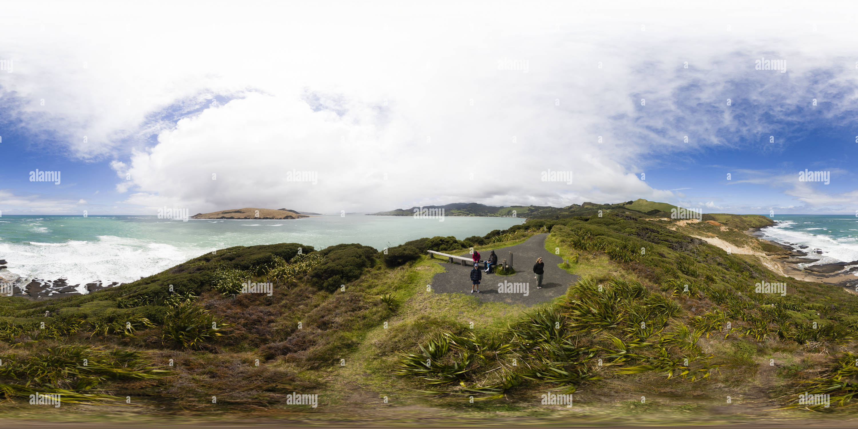 360° view of Hokianga Harbour Panorama - Alamy