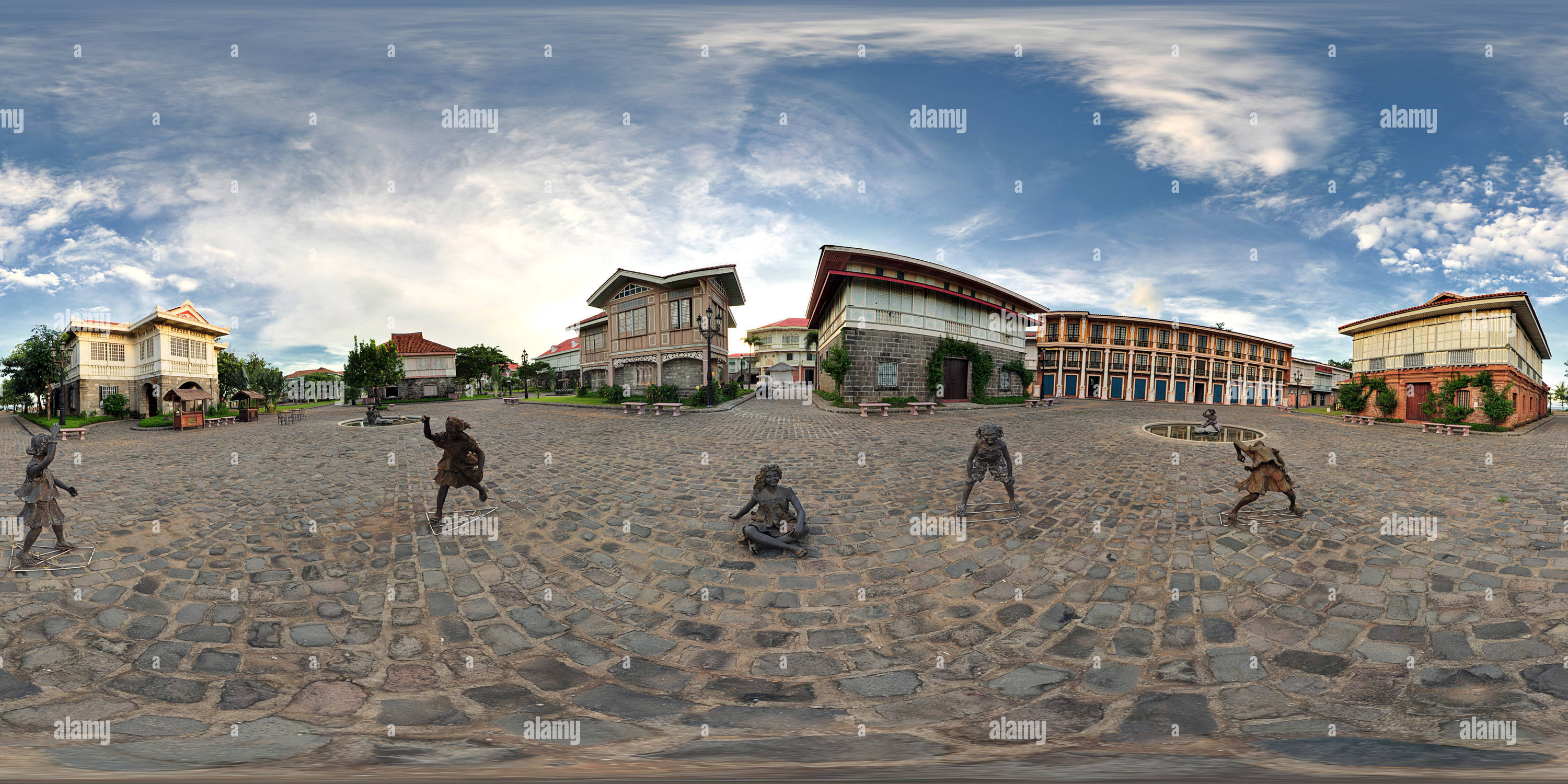 360° view of Las Casas Filipinas de Acuzar - Alamy
