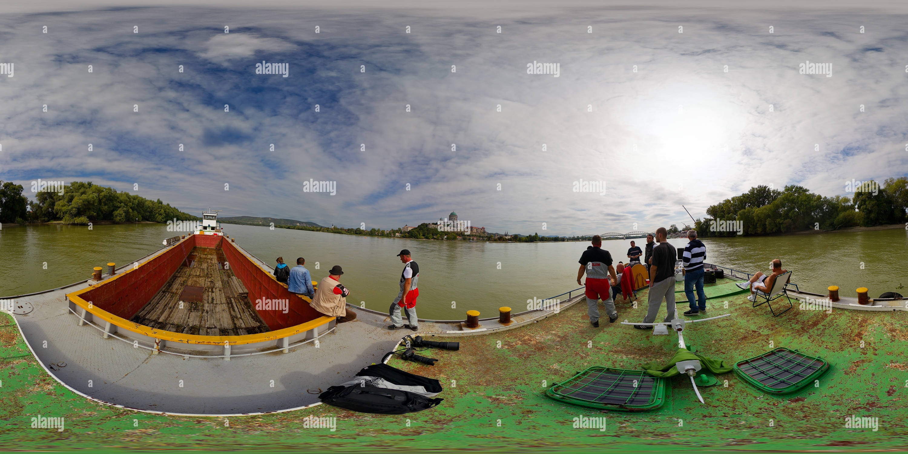 360° view of Asterix Boat, Štúrovo - Alamy