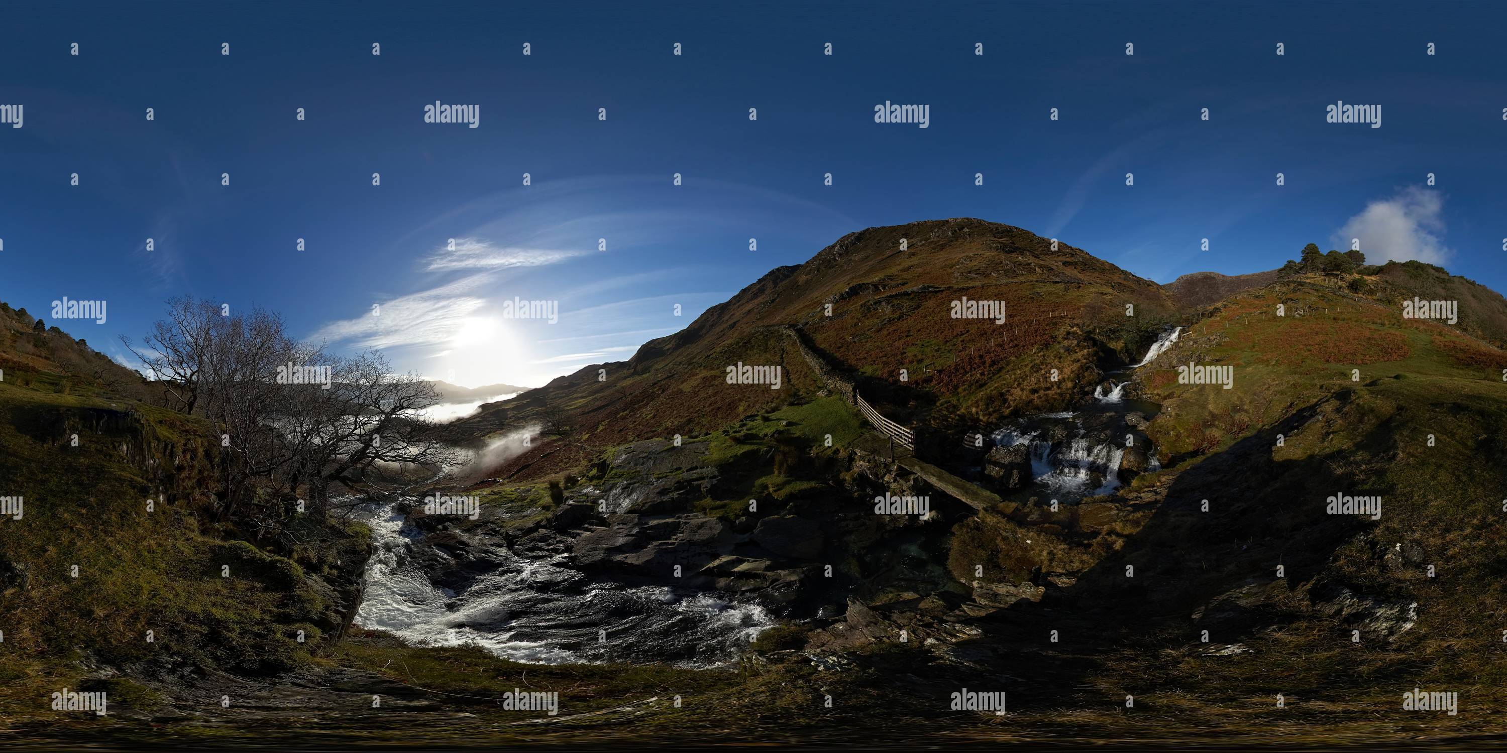 360° view of Watkins path in the morning - Alamy