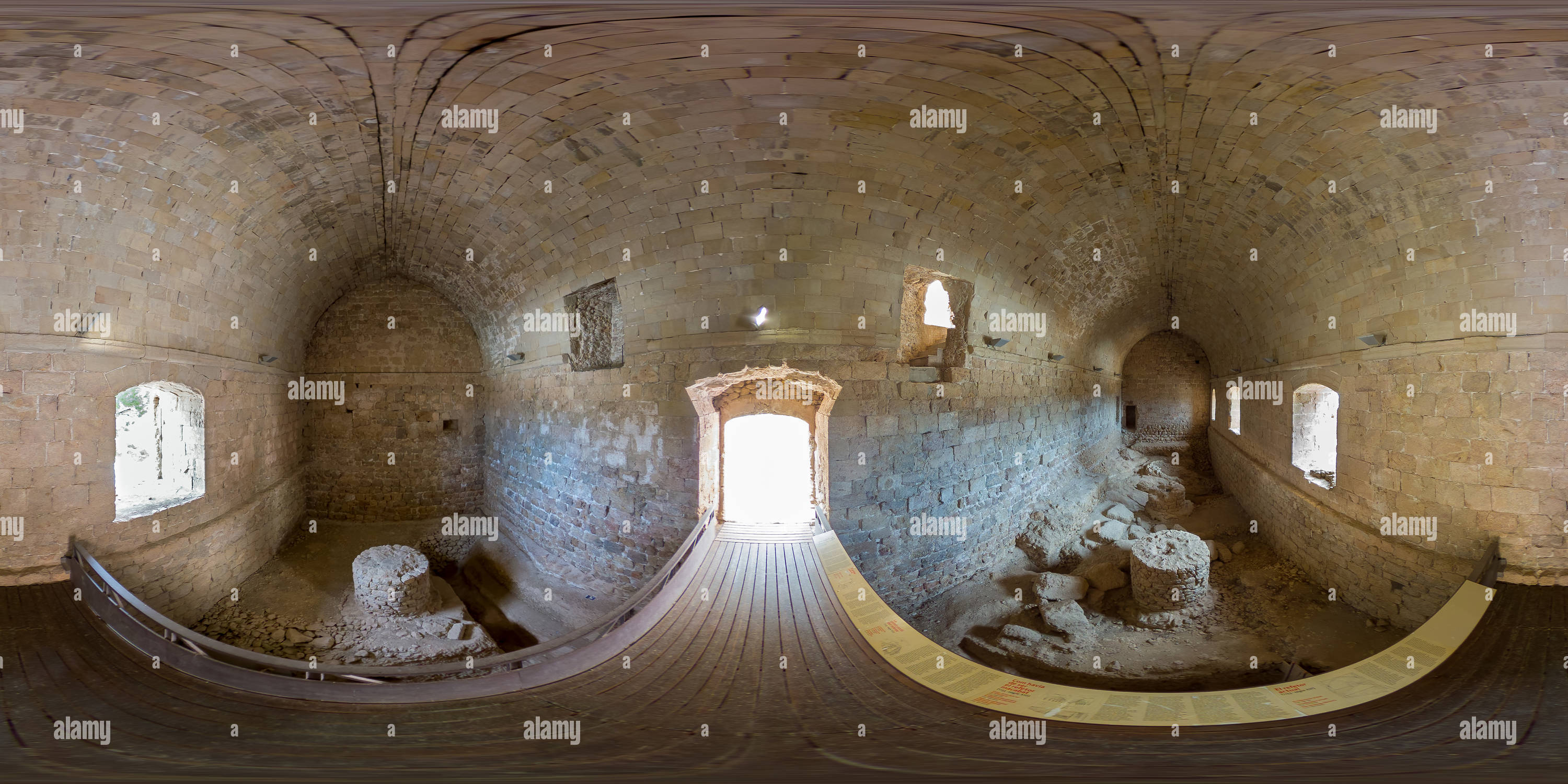 360° view of Miravet Templar Castle 360vr Catalonia Spain 03 - Alamy