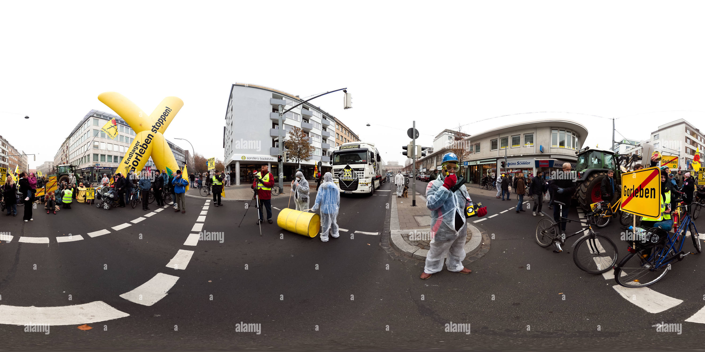 360° view of Castortour.de Blockade Castortrack - Alamy