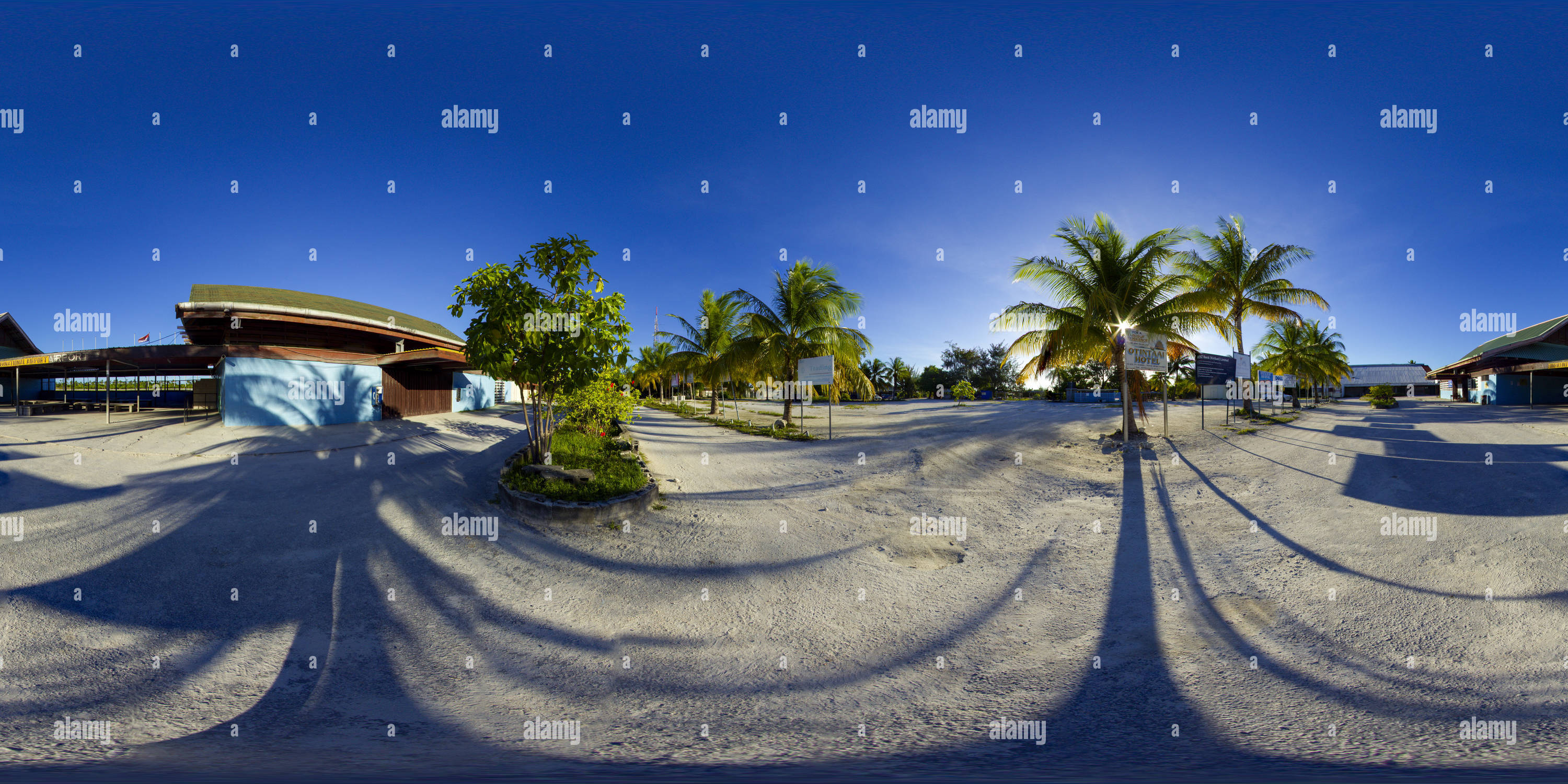 360° view of Bonriki International Airport - Tarawa, Kiribati - Alamy