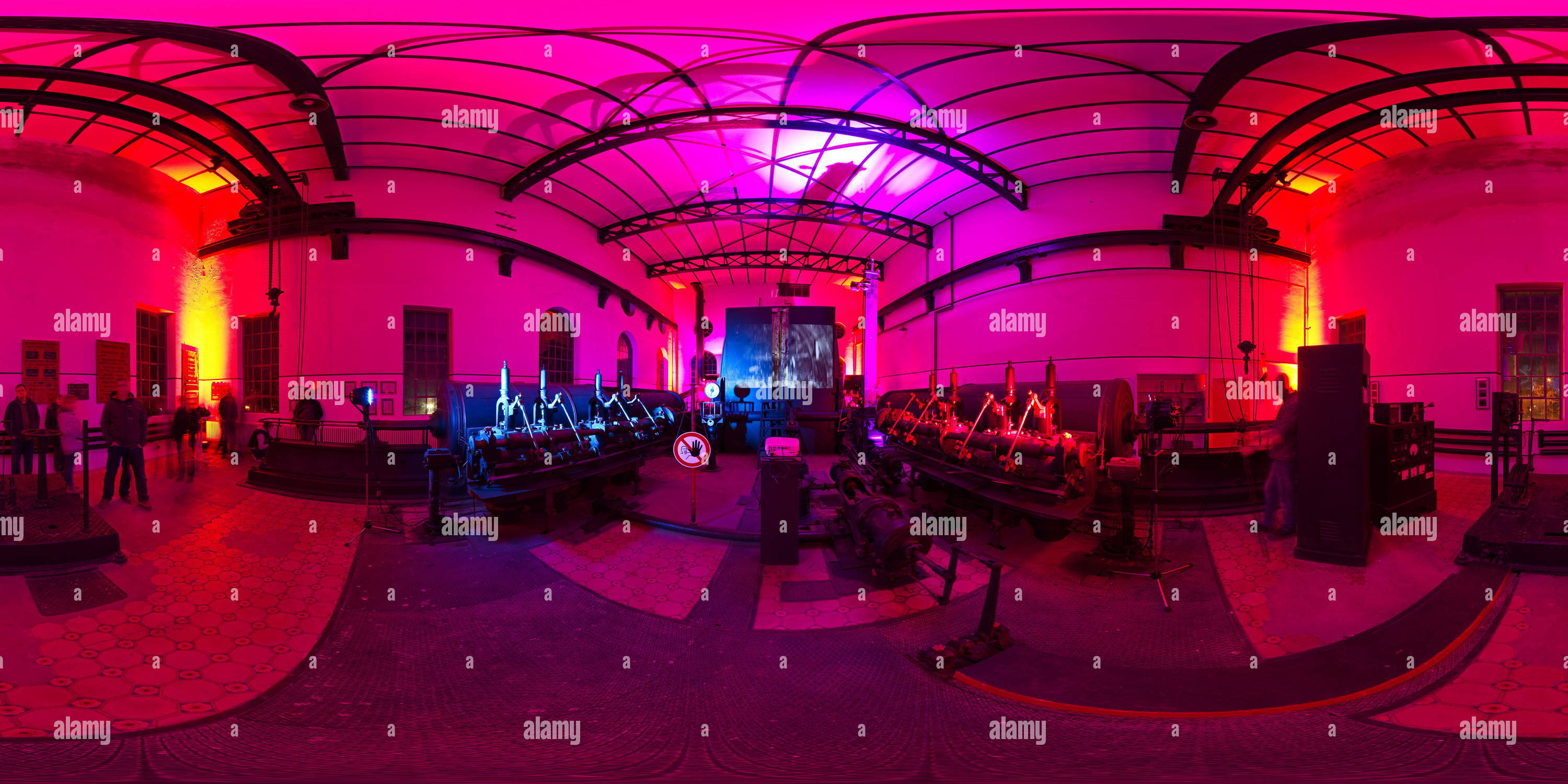 360° view of Machine hall Scherlebeck - Alamy