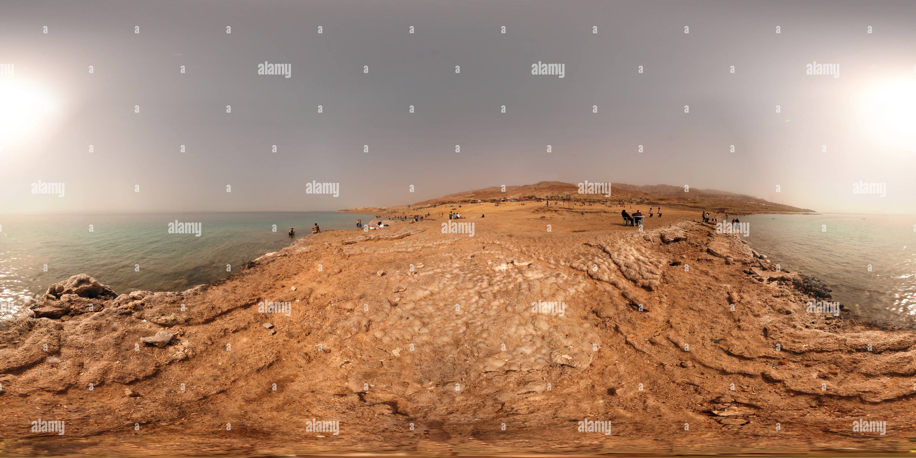 360° view of Dead Sea Beach - Alamy