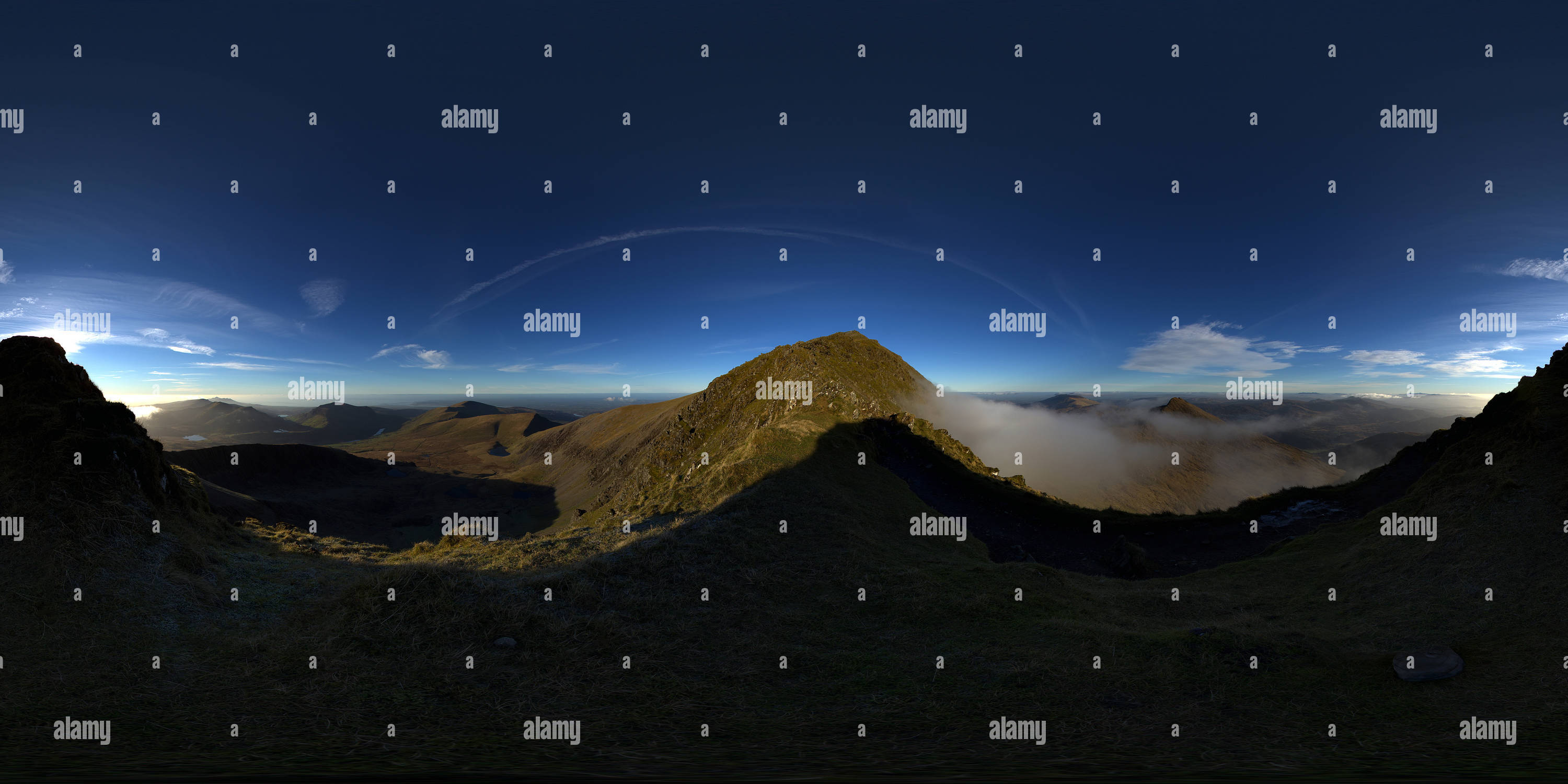 360° view of Snowdon from the south ridge - Alamy
