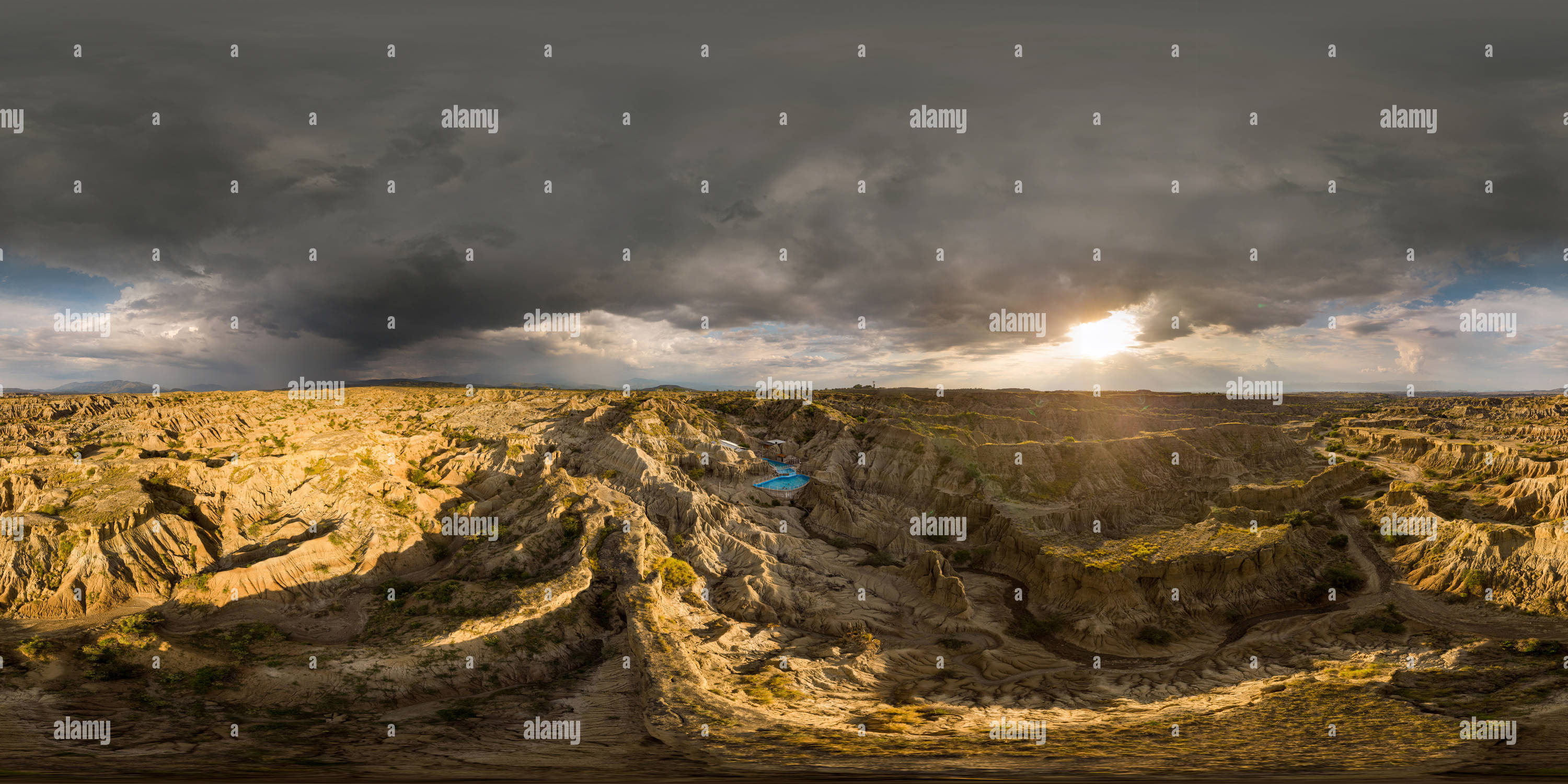360° view of Desierto de la Tatacoa, Colombia - Alamy