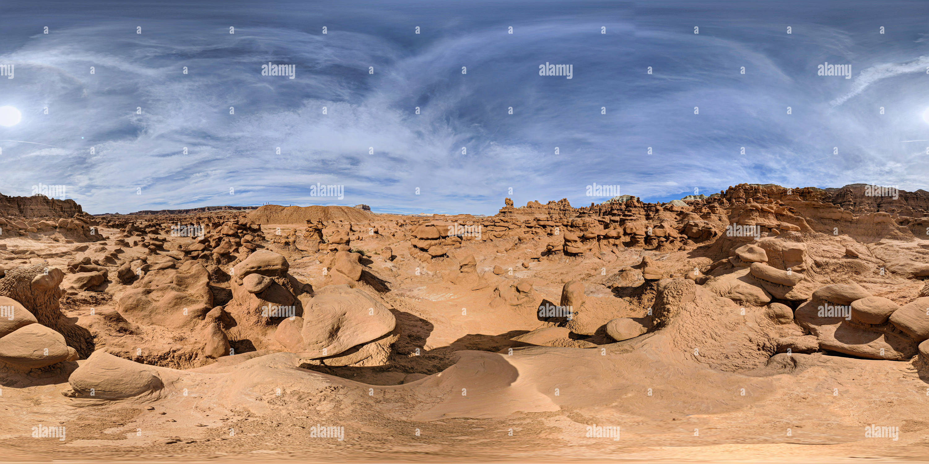 360° view of 360 spherical panorama of Goblin Valley NP in UT - Alamy