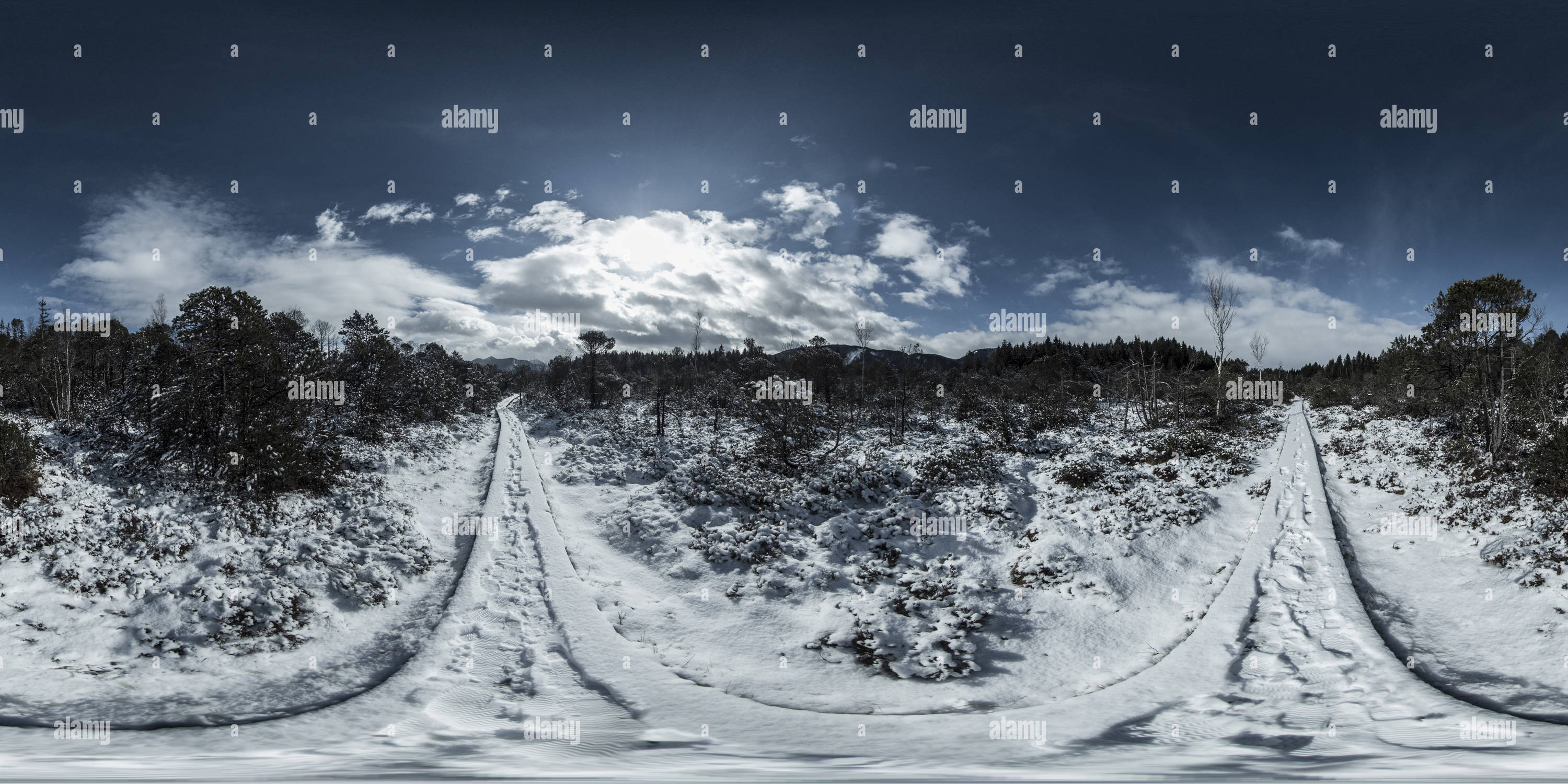 360° view of Murnauer Moos, Bavaria - Alamy