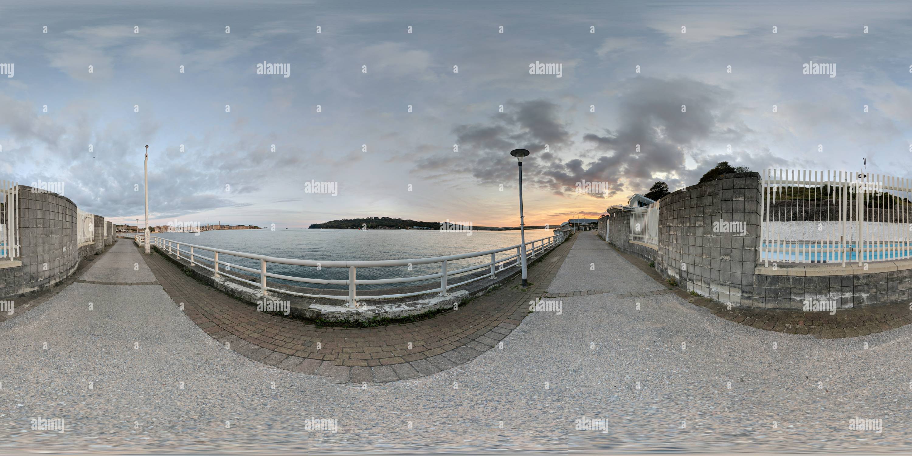 360° view of Richmond Walk, Mount Wise, Plymouth, Devon, U.K - Alamy
