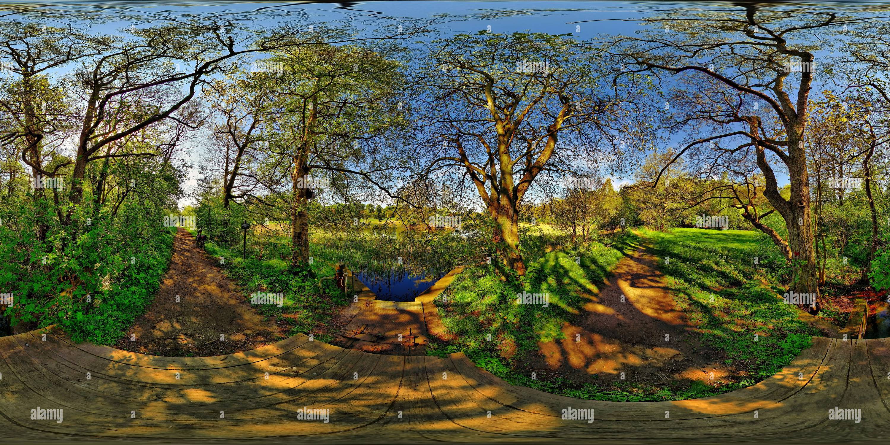 360° view of On the drainage structure (monk) , Vallo Castle Park - old ...