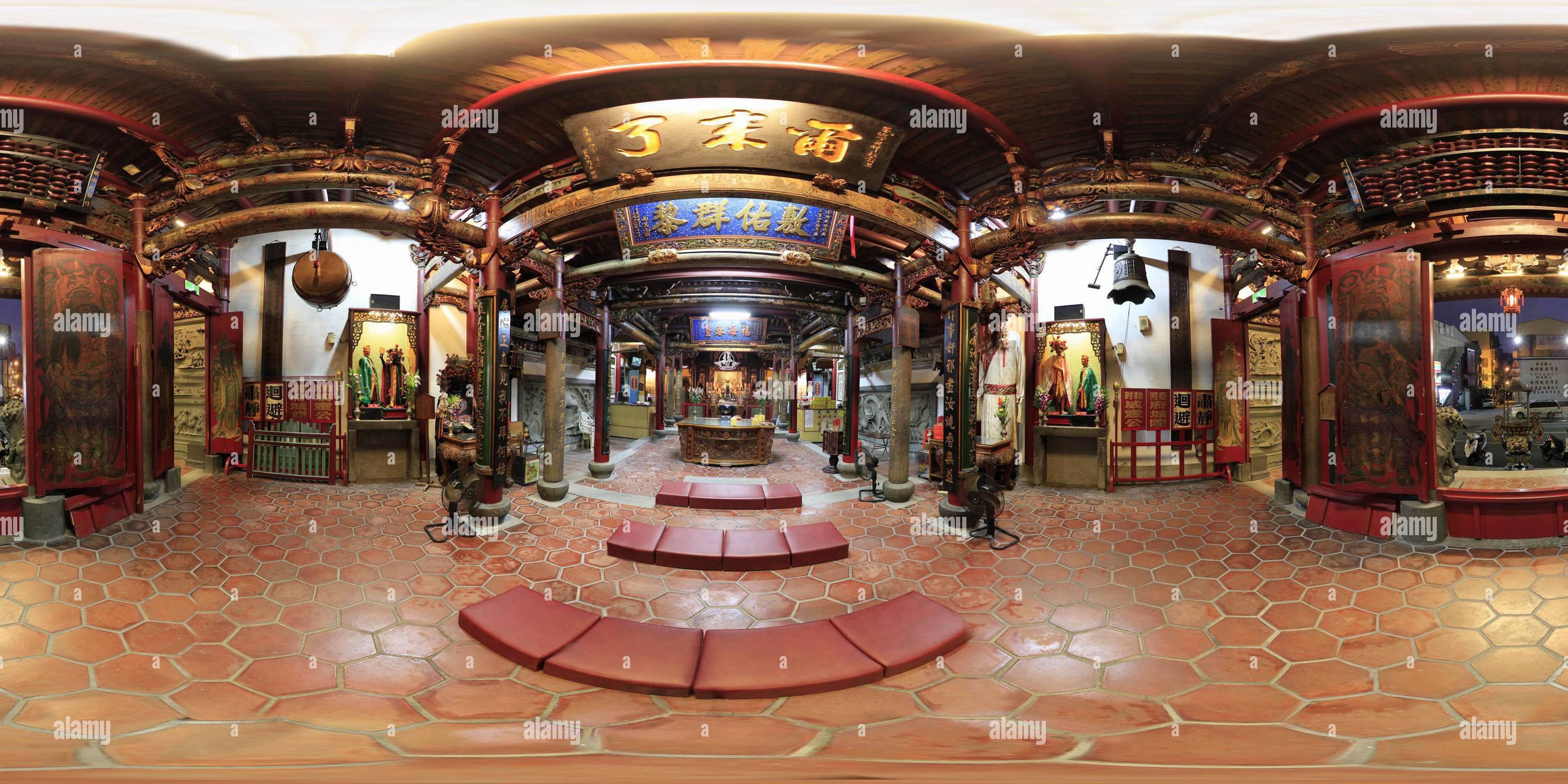 360° view of Tainan City-God Temple - Alamy