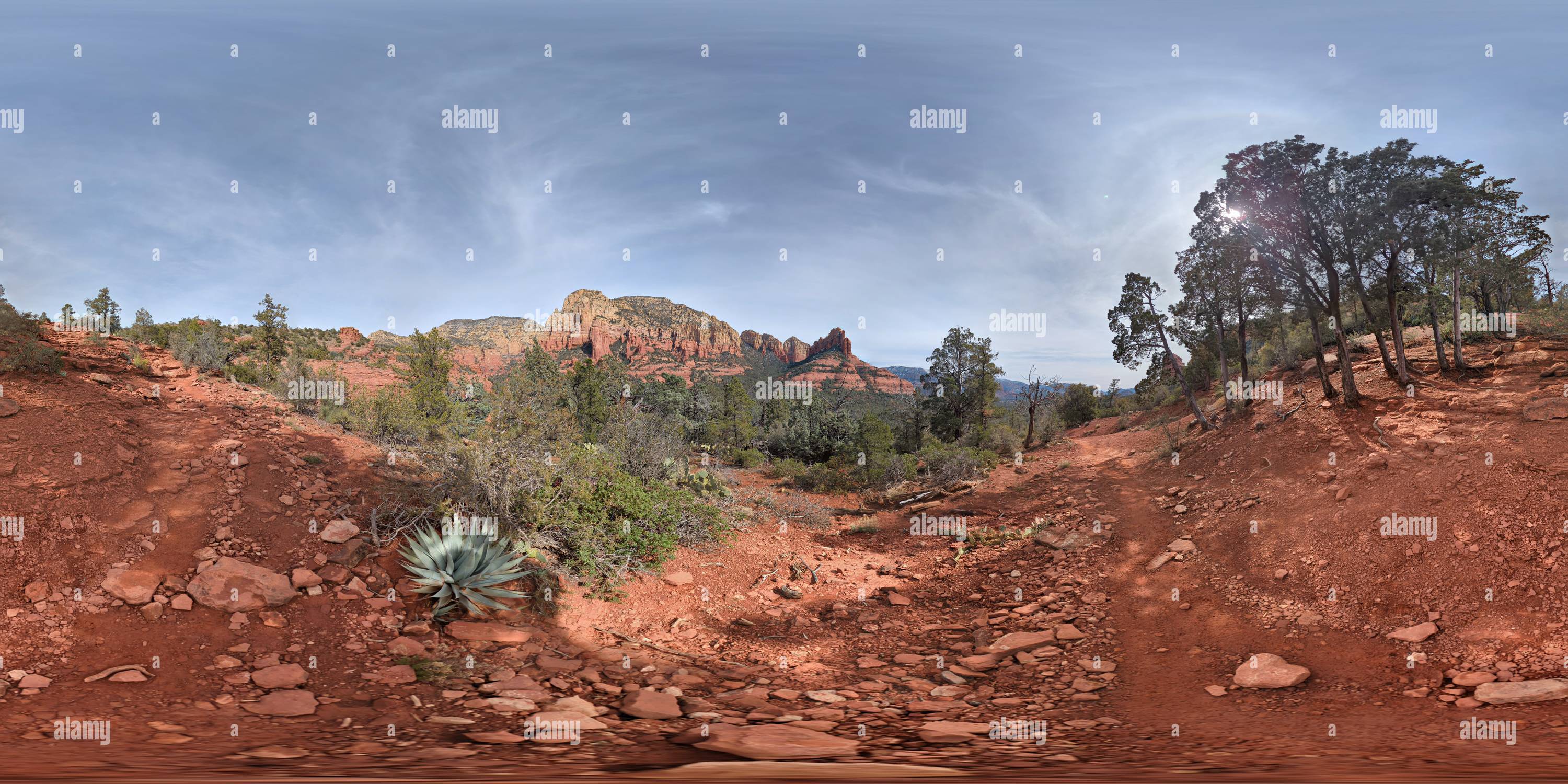 360° view of Soldiers Pass and Brins mesa Sedona Arizona - Alamy