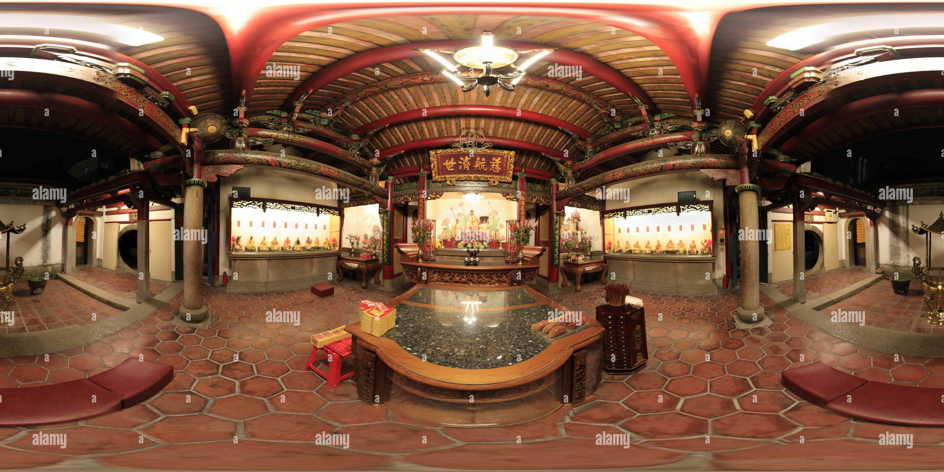 360° view of Tainan City-God Temple - Alamy