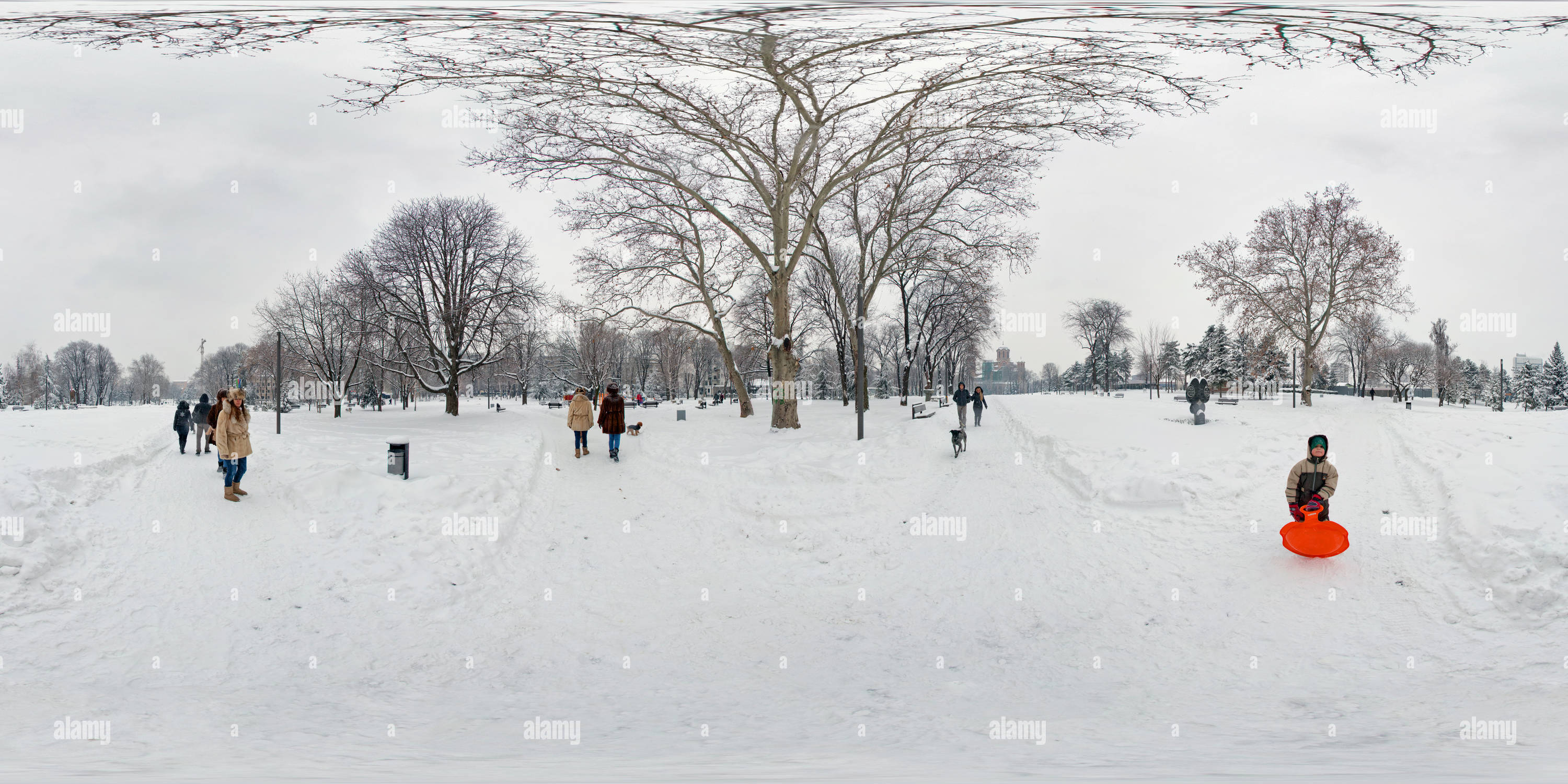 360° view of Winter in Tasmajdan - Alamy