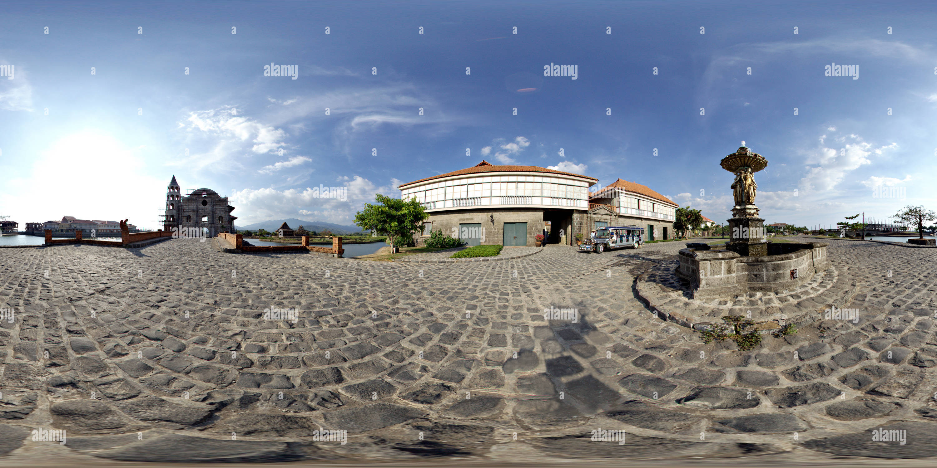 360° view of Las Casas Filipinas de Acuzar (Casa Binan - Alamy
