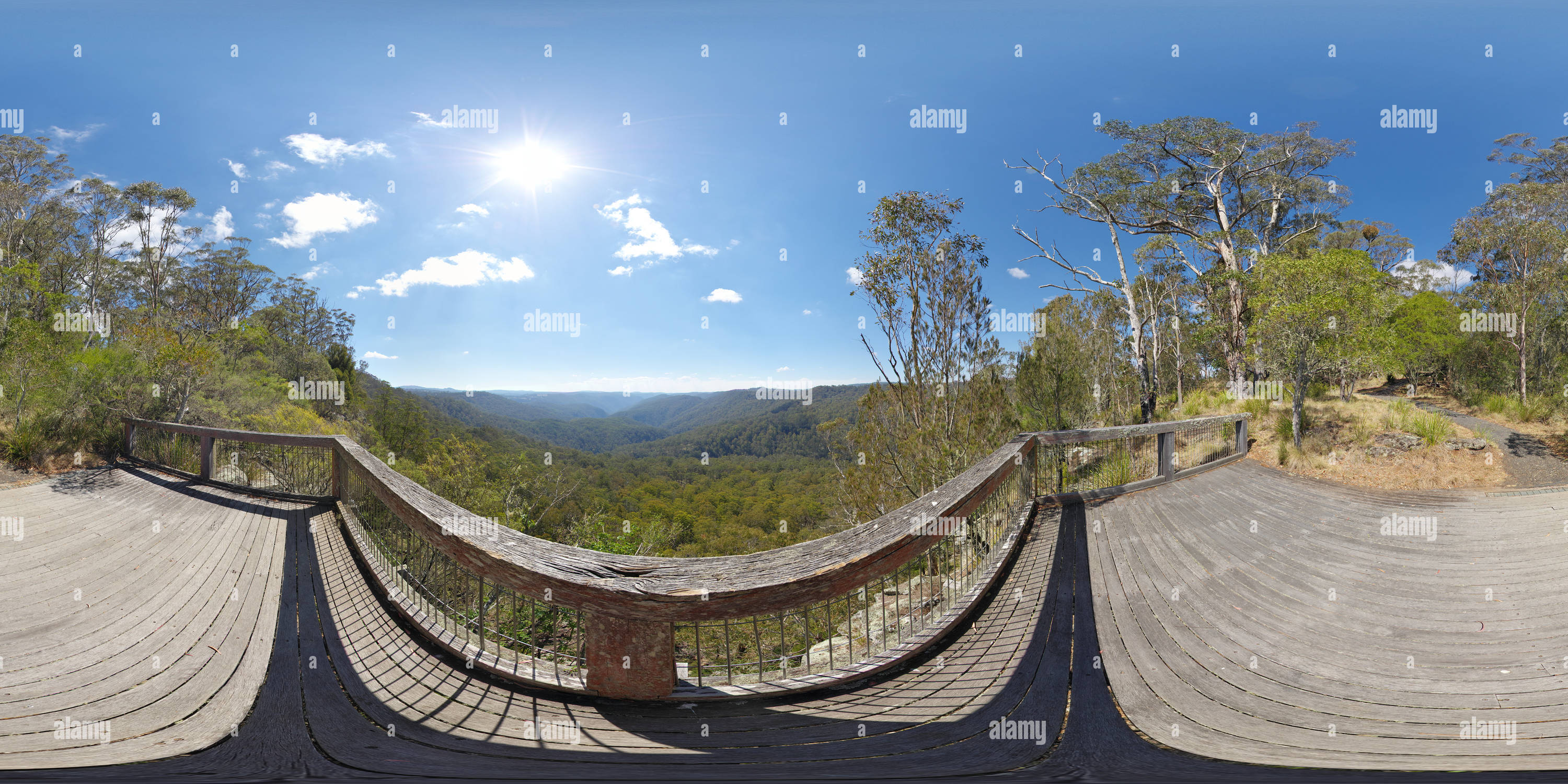 360° view of Ebor Falls Valley Lookout - Alamy