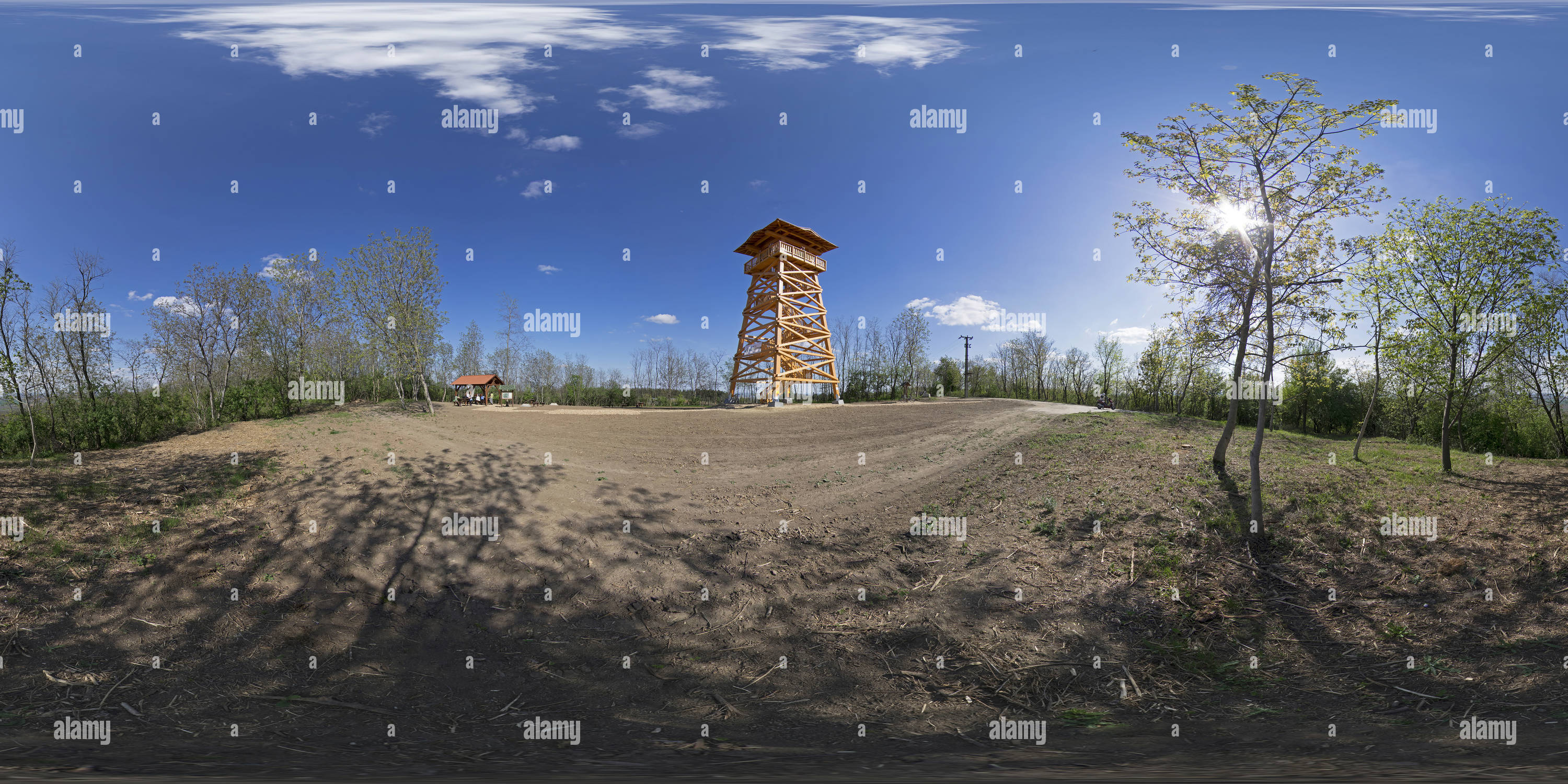 360° view of Bati cross, Lookout - Alamy