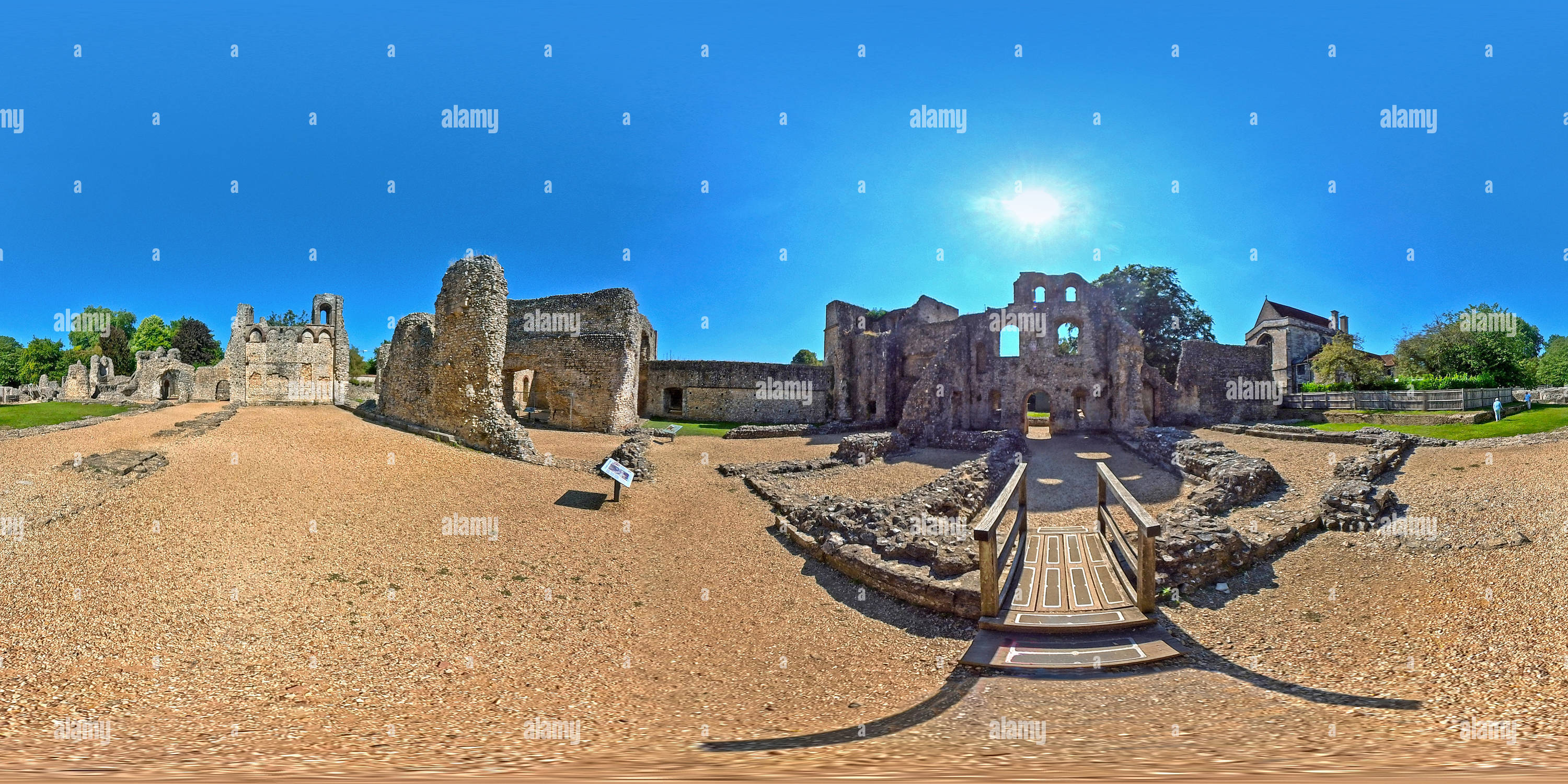 360° view of Wolvesey Castle (Old Bishop's palace) in Winchester ...