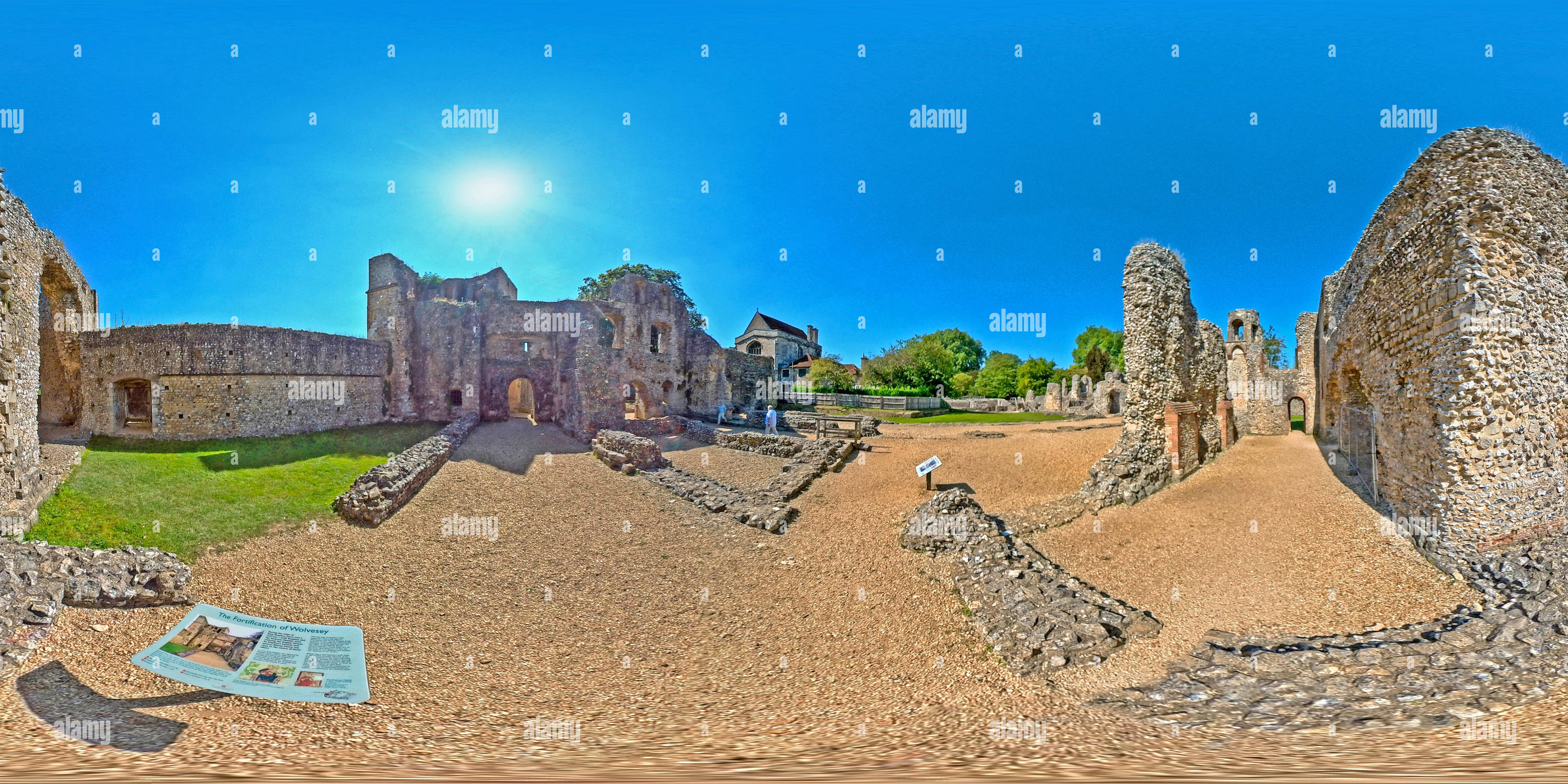 360° view of Wolvesey Castle (Old Bishop's Palace) in Winchester ...