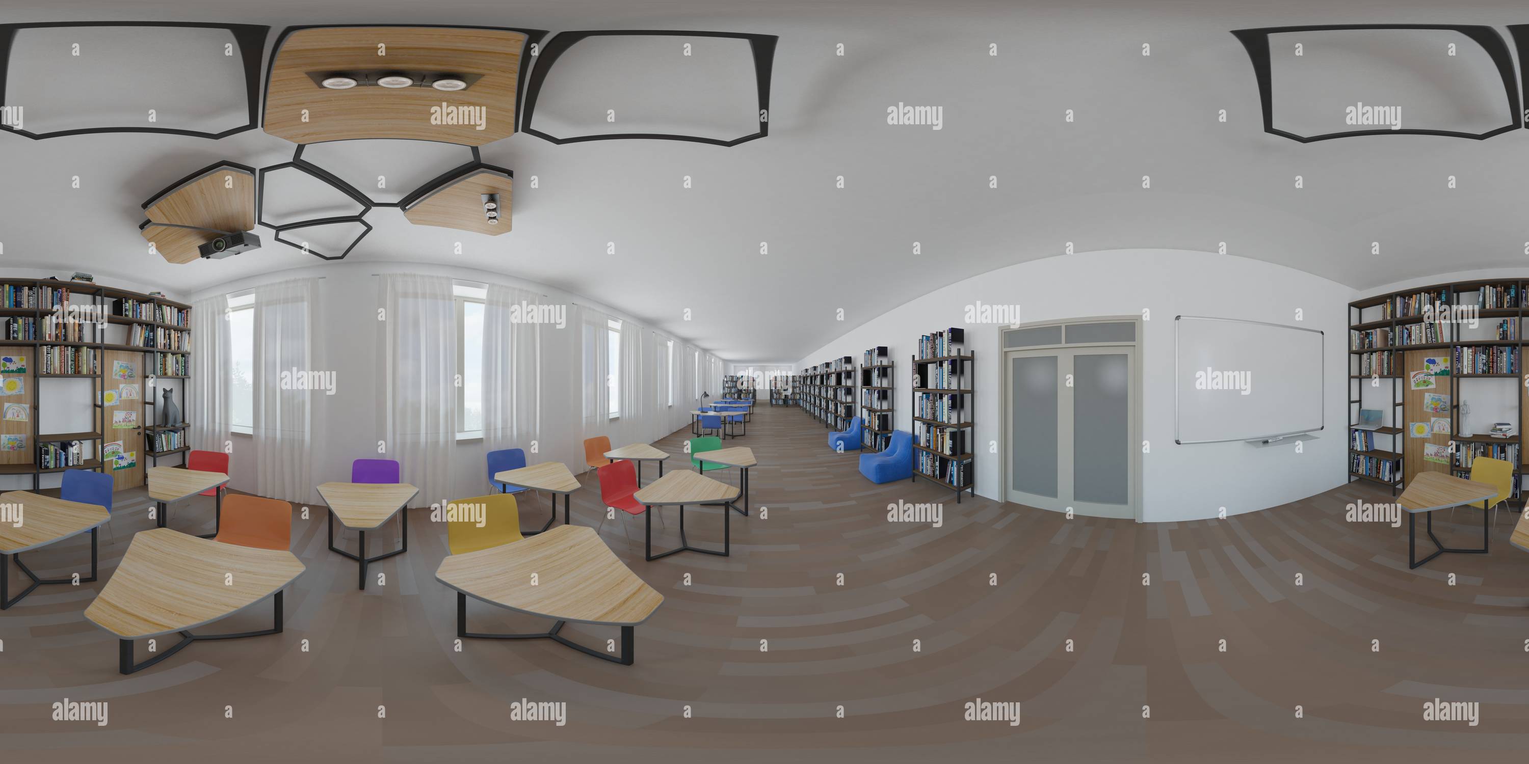 Equirectangular library hi-res stock photography and images - Alamy