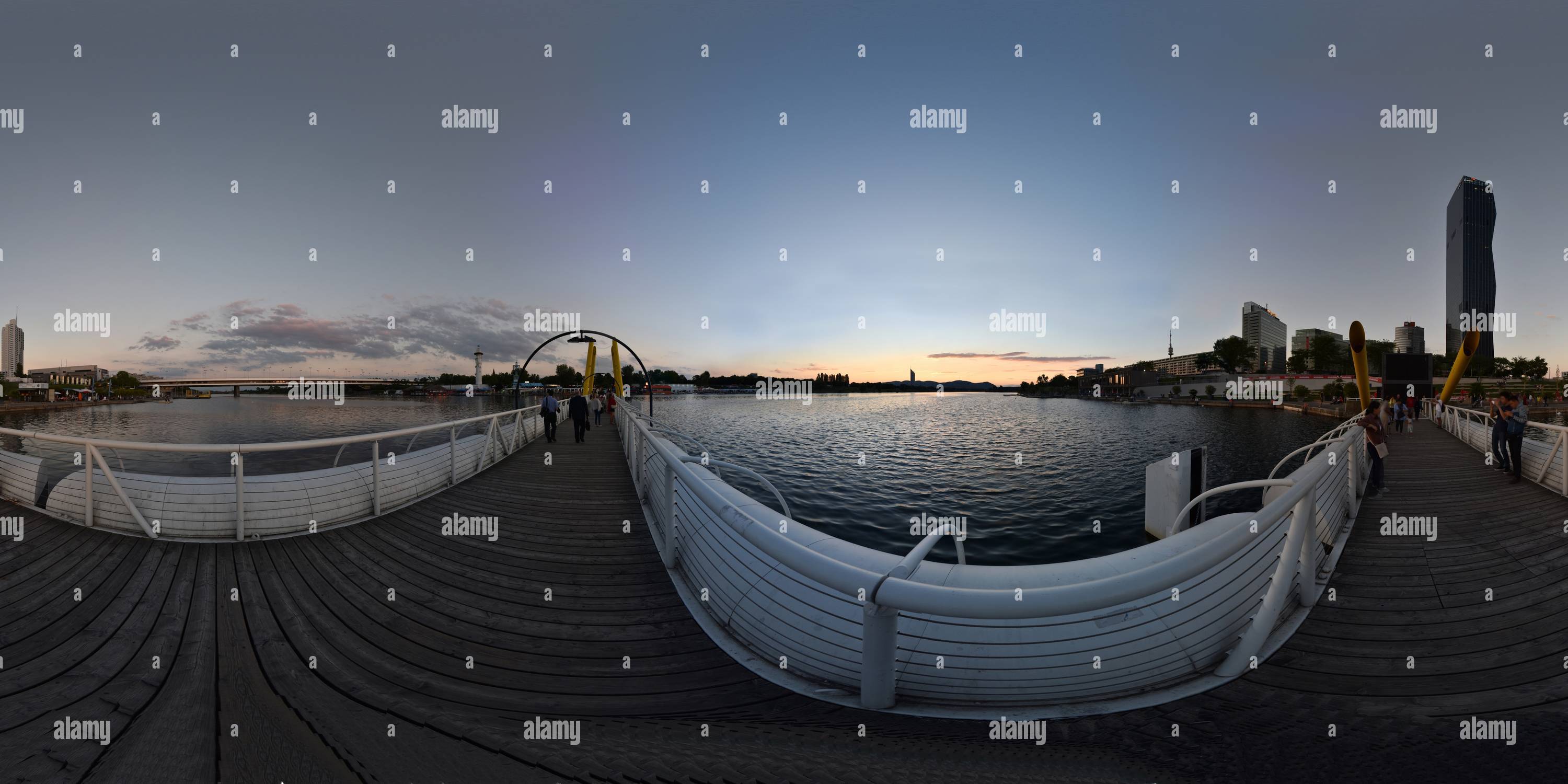 360° view of Copa Beach, 1220 Vienna - Alamy