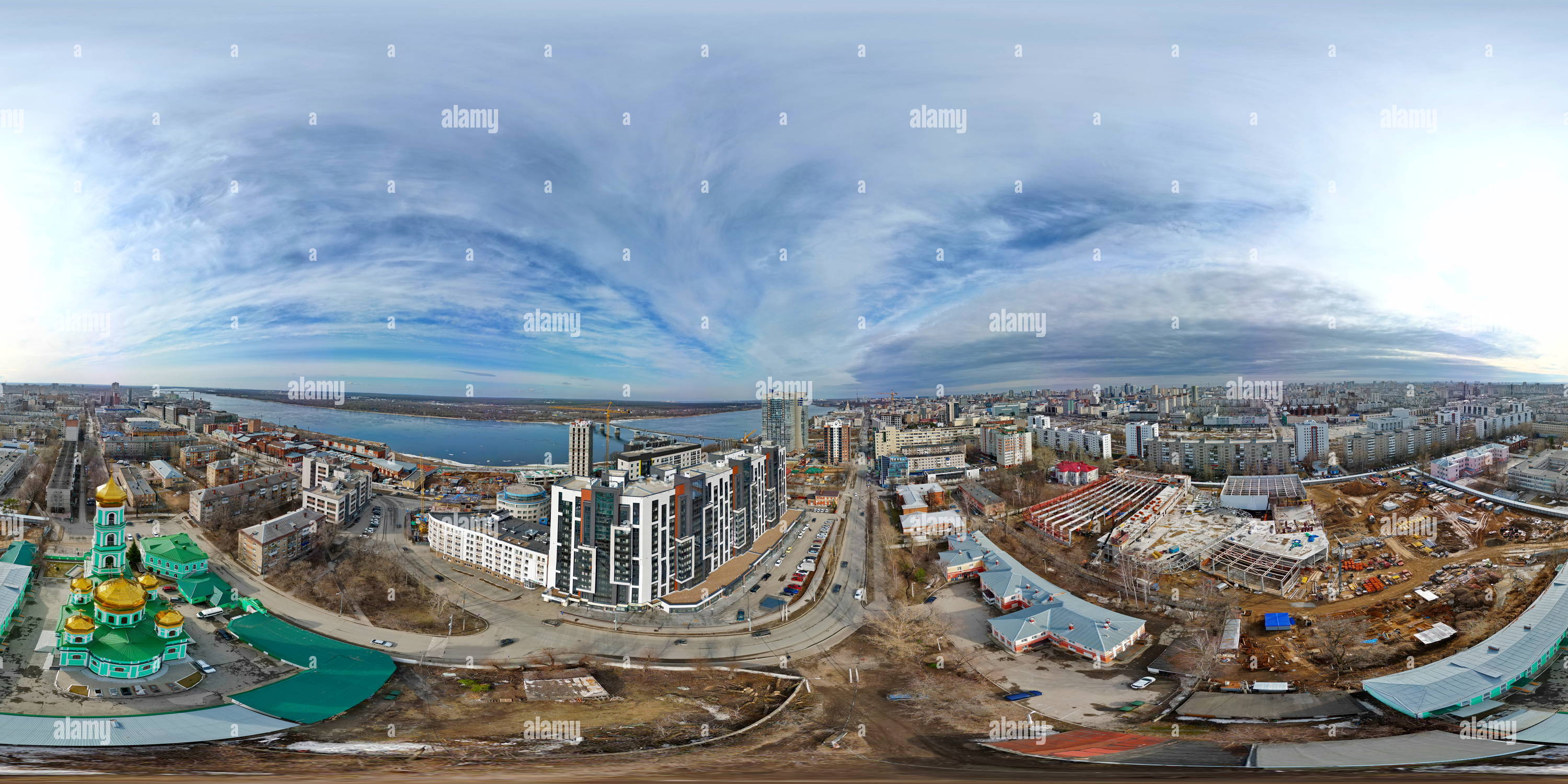 360° view of Holy Trinity Cathedral in Perm - Alamy
