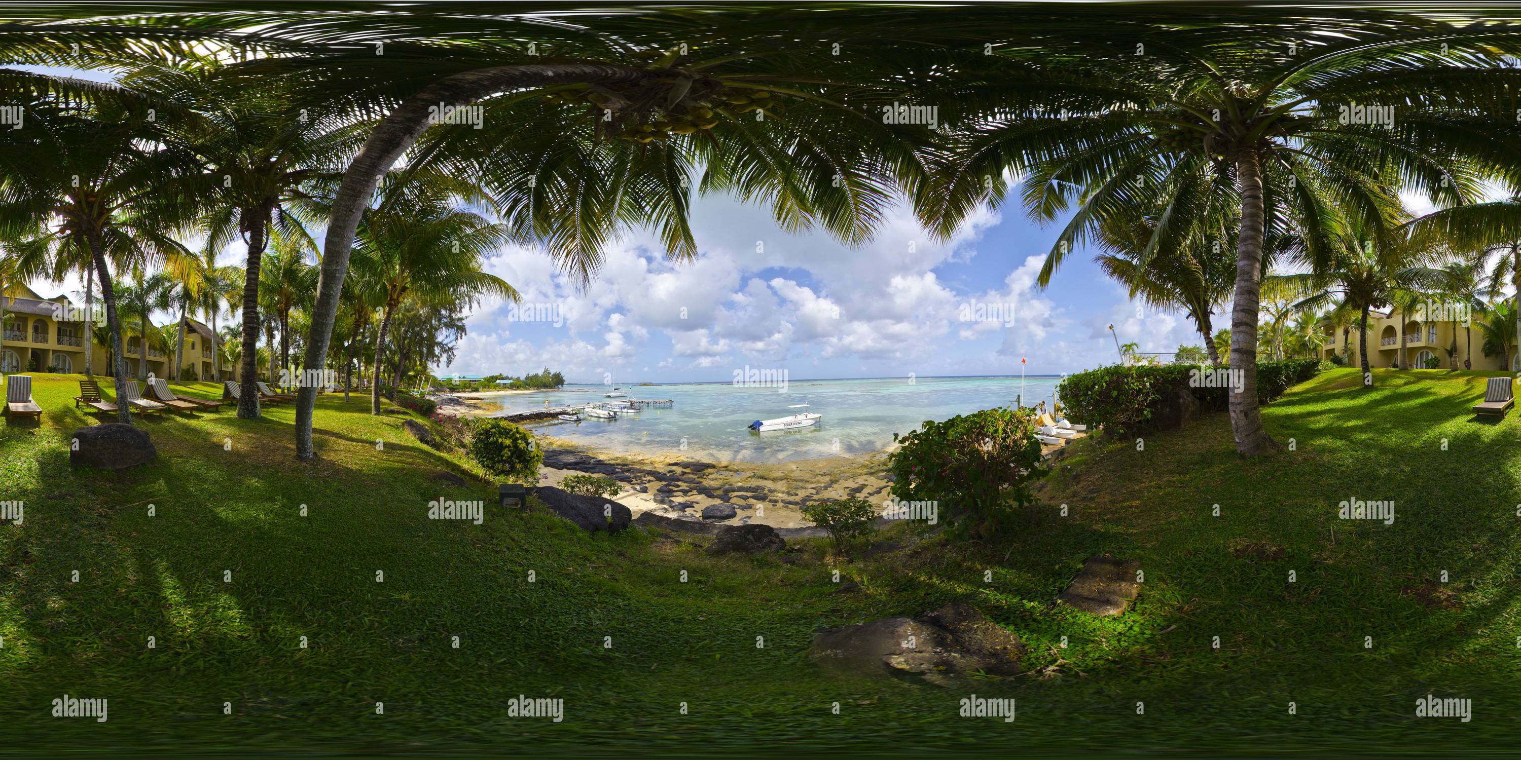 360° view of Le Canonnier Pier Mauritius - Alamy