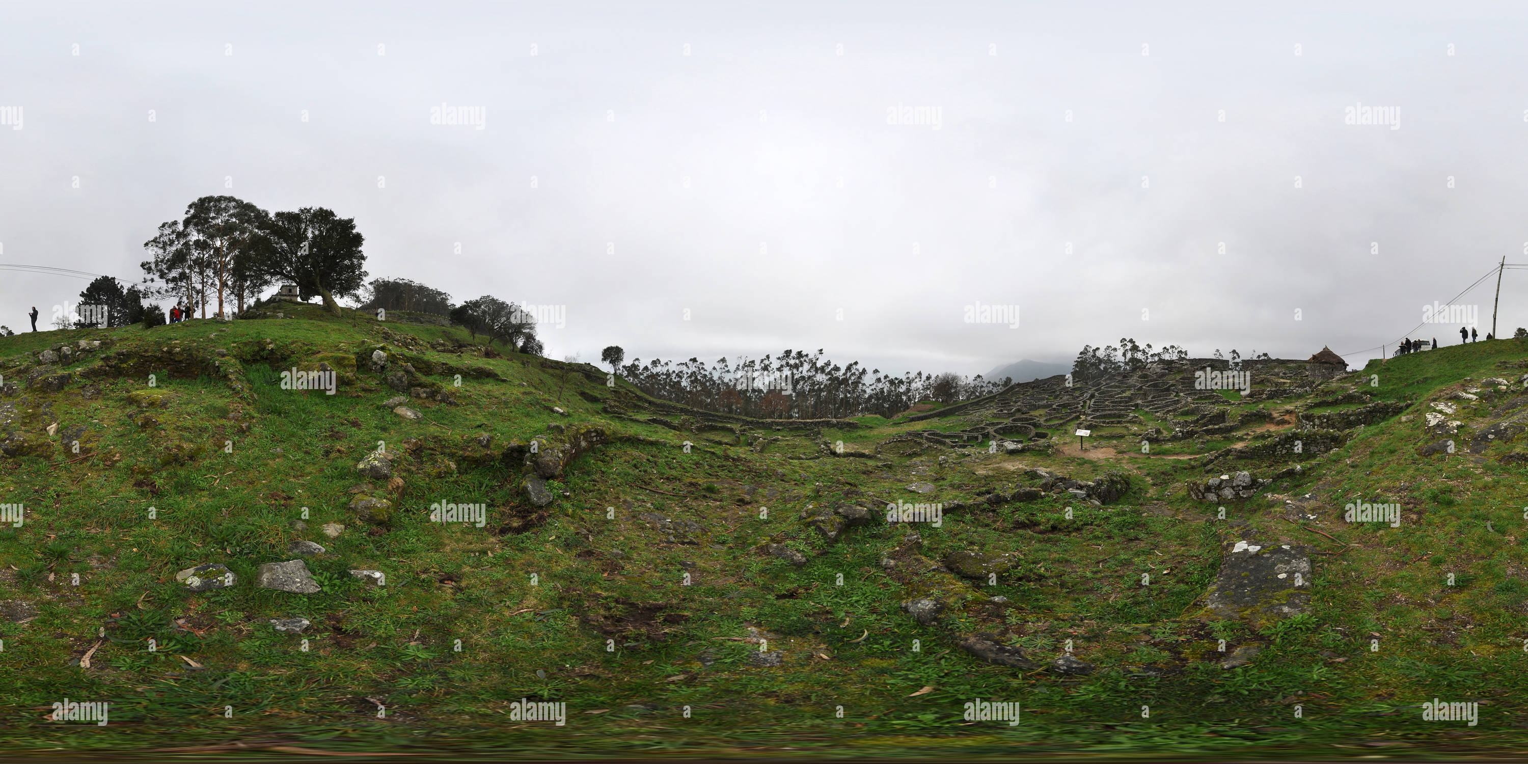 360° view of Camiños do Trega, Castro de Santa Trega - Alamy