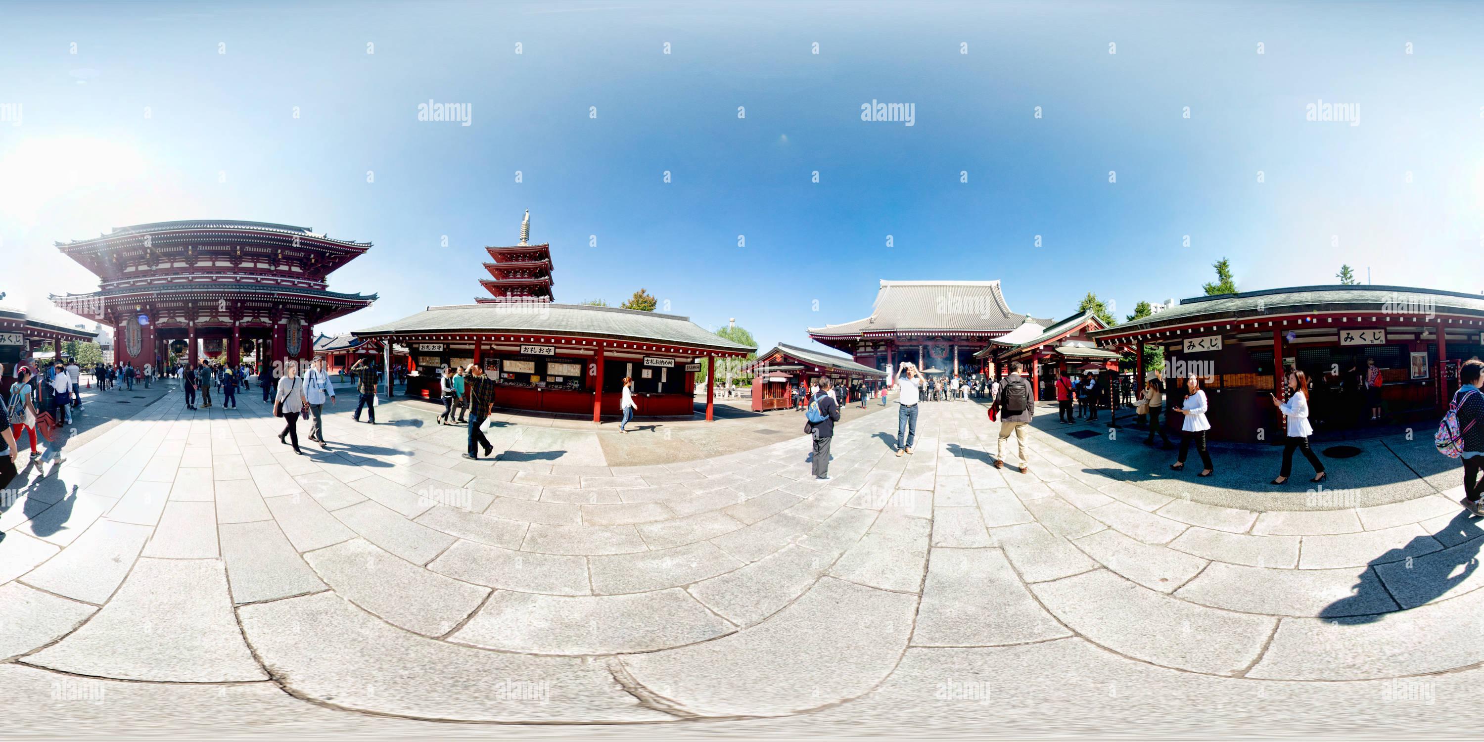 360° view of Sensoji Temple, Asakusa, Tokyo, Japan - Alamy