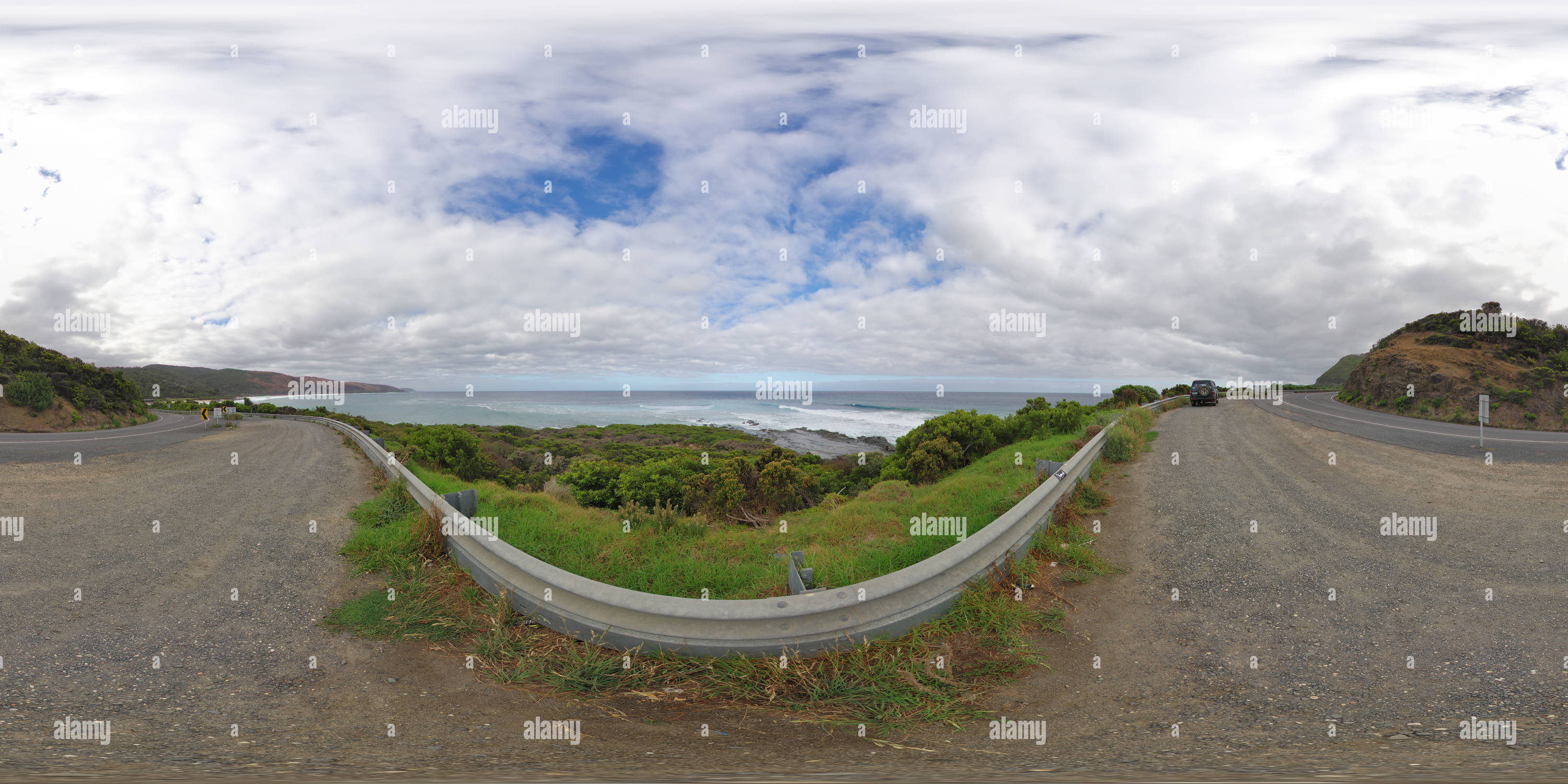 360° view of Point Hawdon at Kennett River on the Great Ocean Road - Alamy