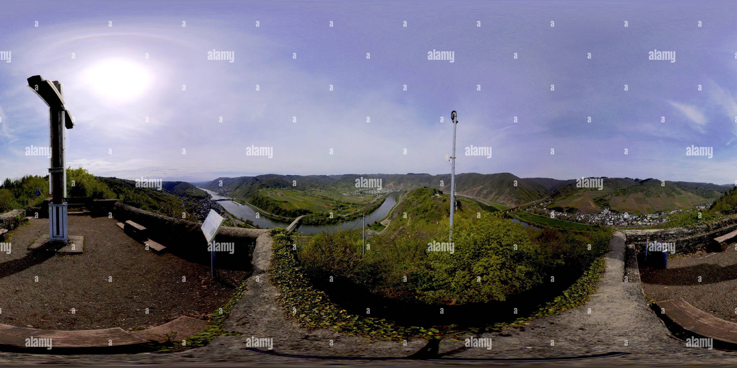 360° view of Calmont - Bremm - Mosel - Alamy