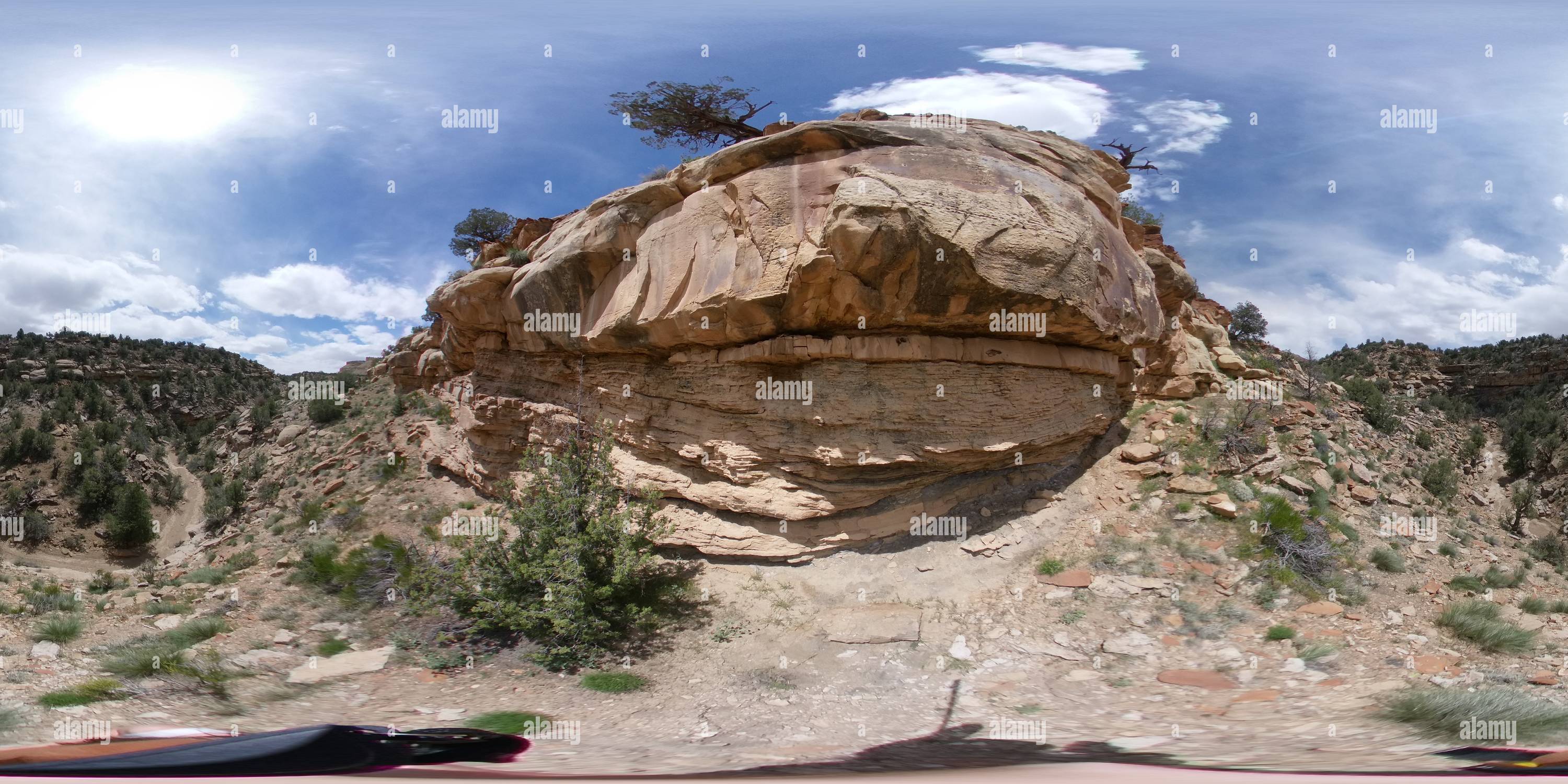 360° view of Testing Utah geology - Alamy
