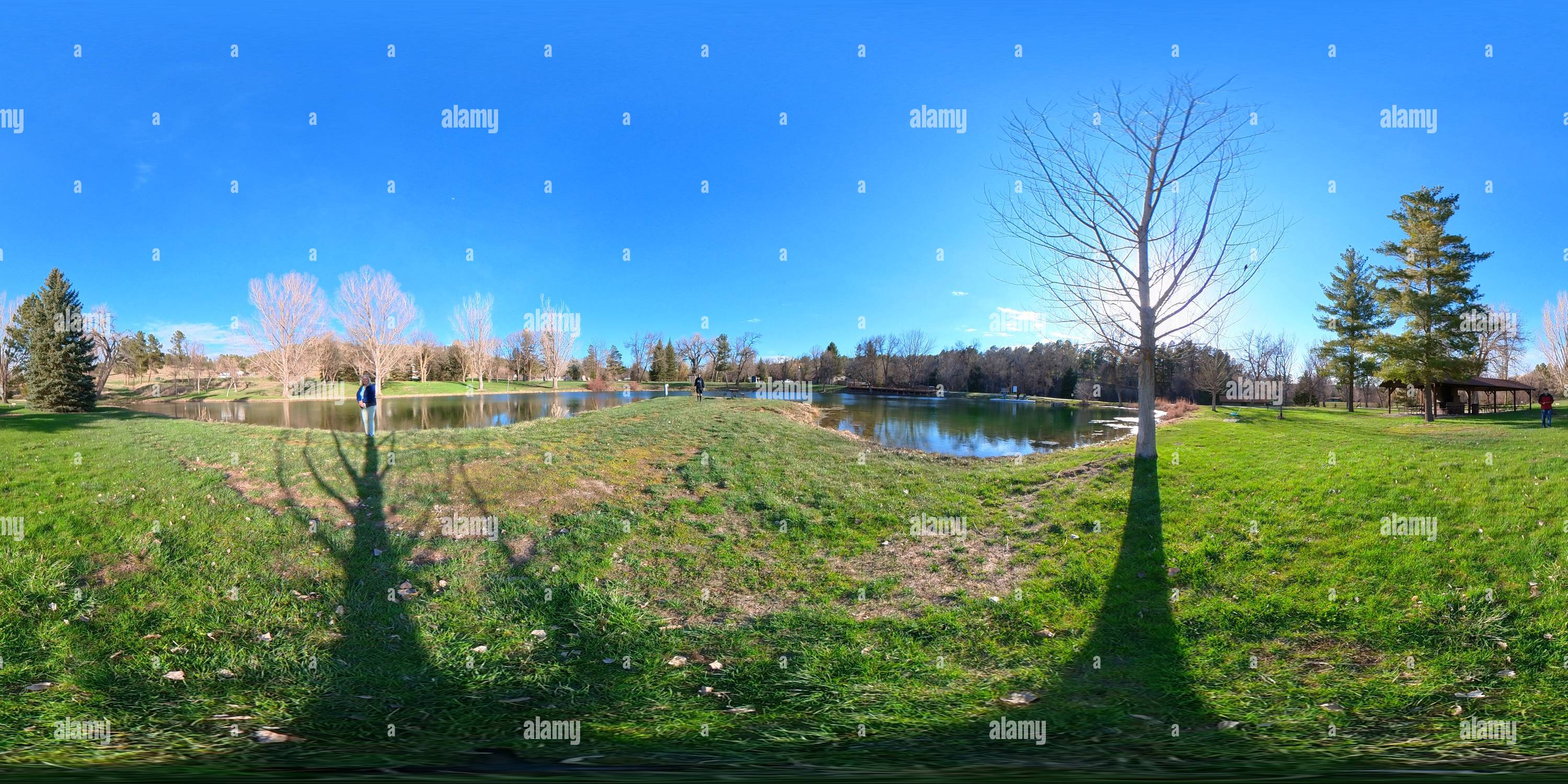 360° view of Chadron State Park, Lake near entrance, Chadron Nebraska ...