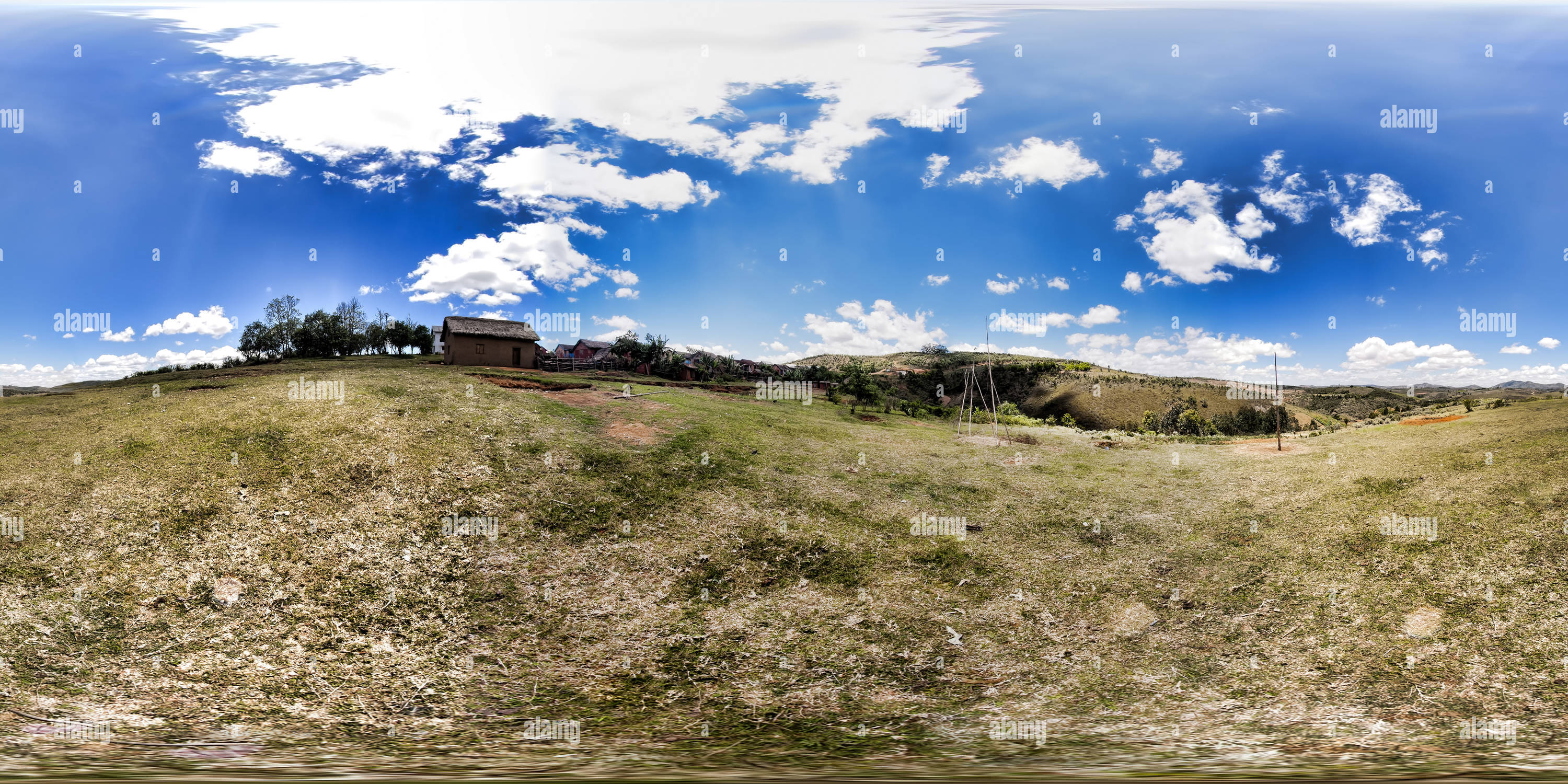 360° view of First Village after Anjozorobe - Alamy