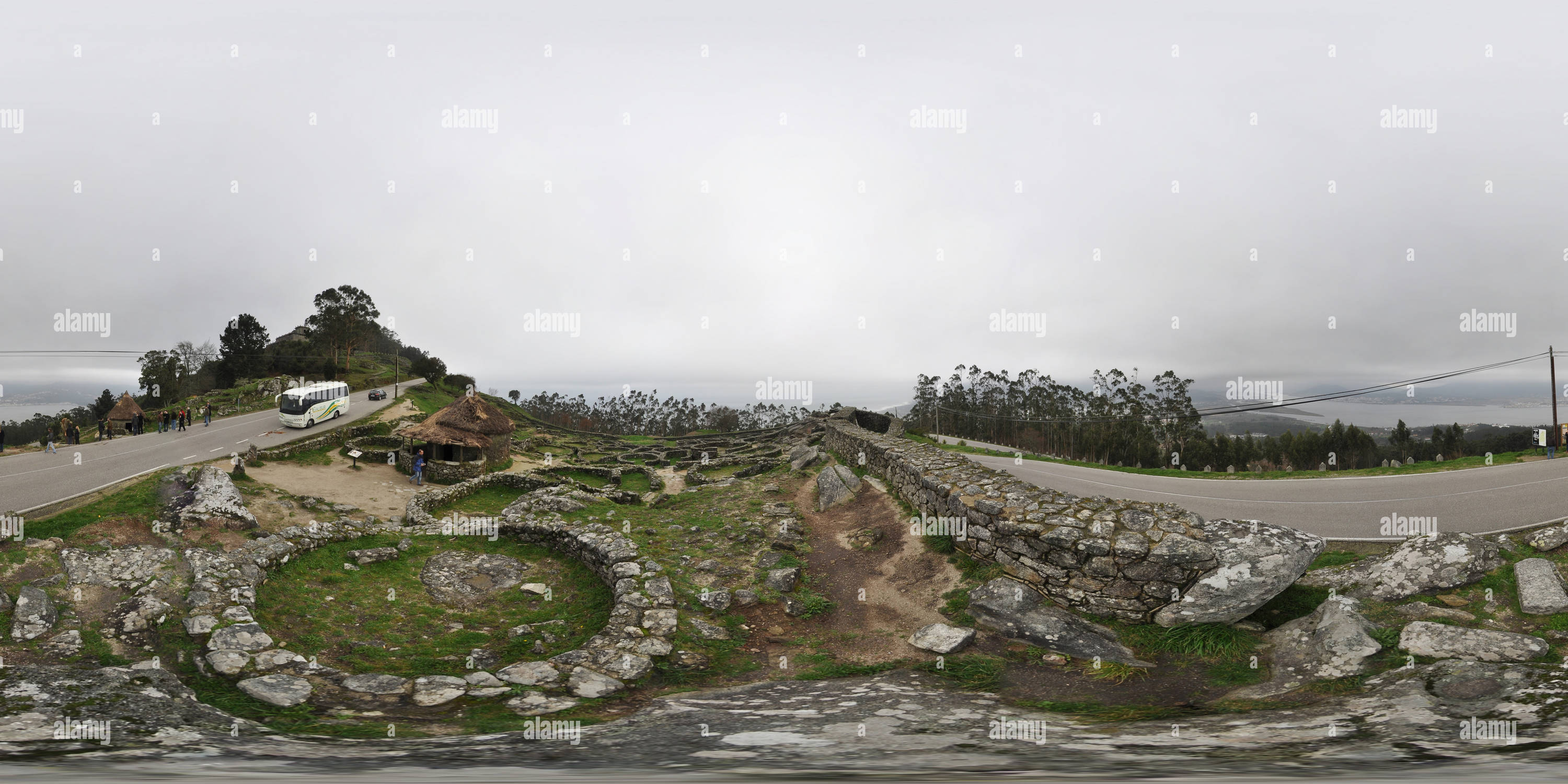 360° view of Camiños do Trega, Castro de Santa Trega - Alamy