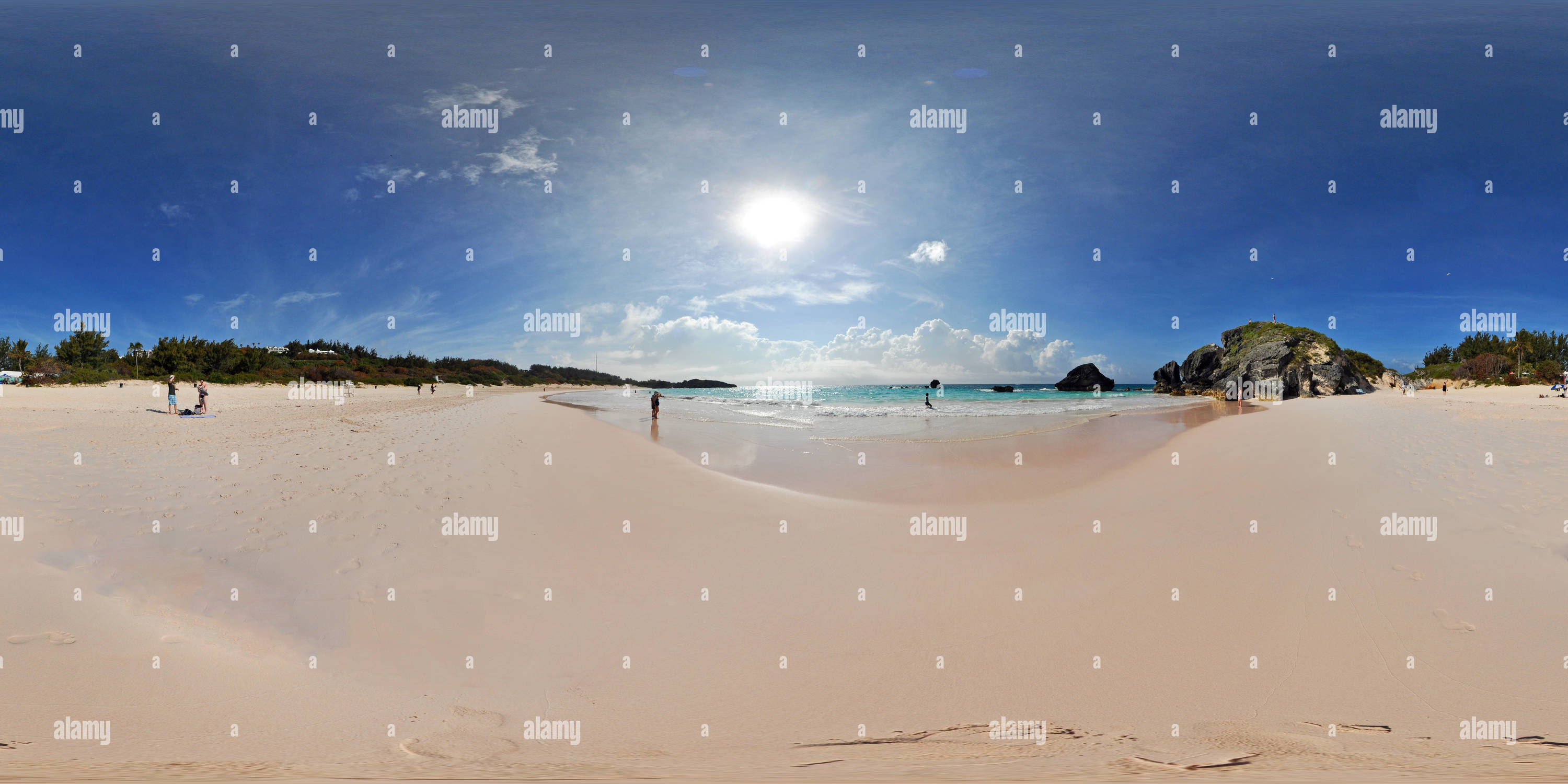 360° view of Bermuda - Horseshoe Bay - Alamy