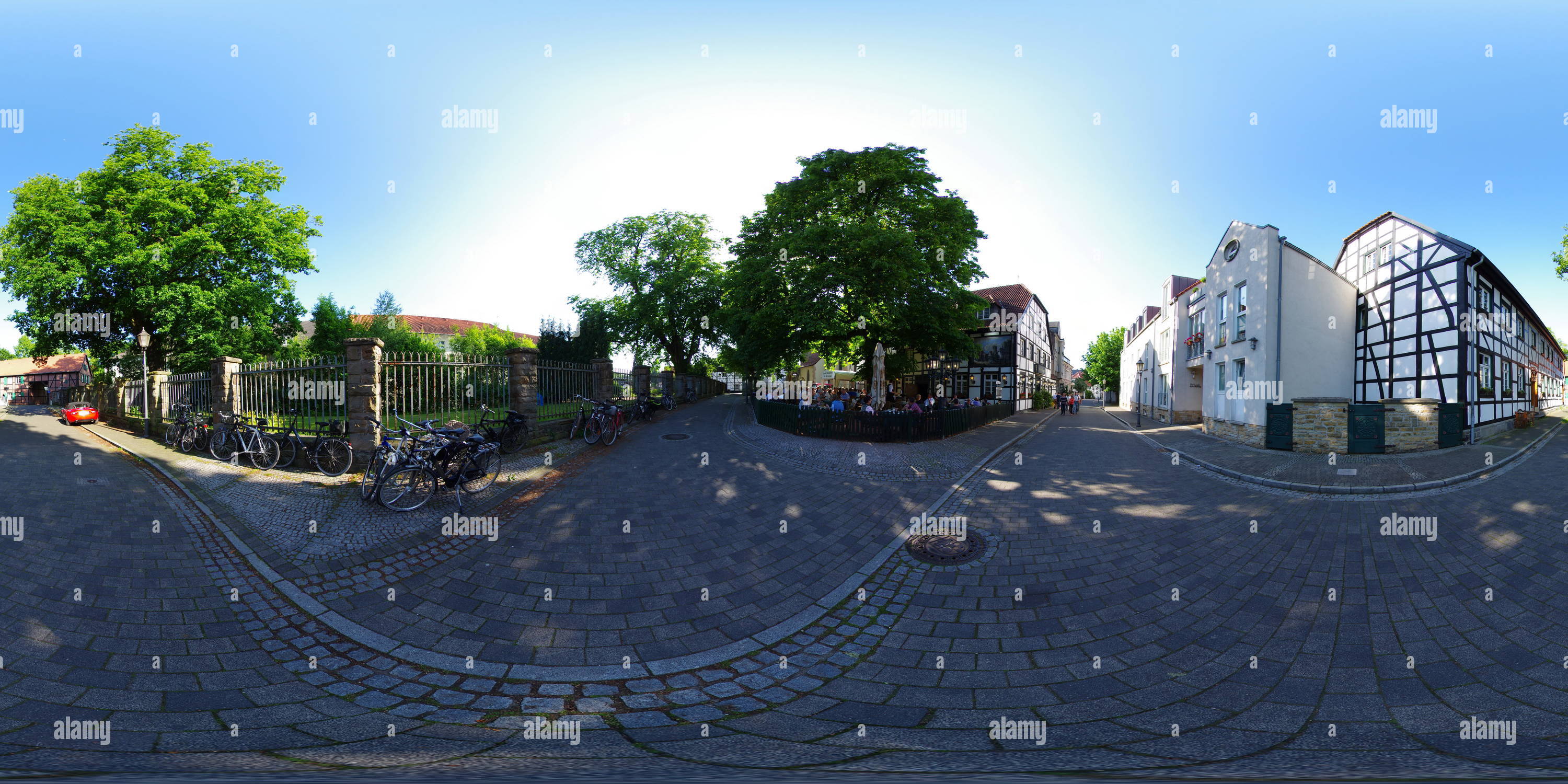 360° view of Old village Westerholt, #1 - Alamy