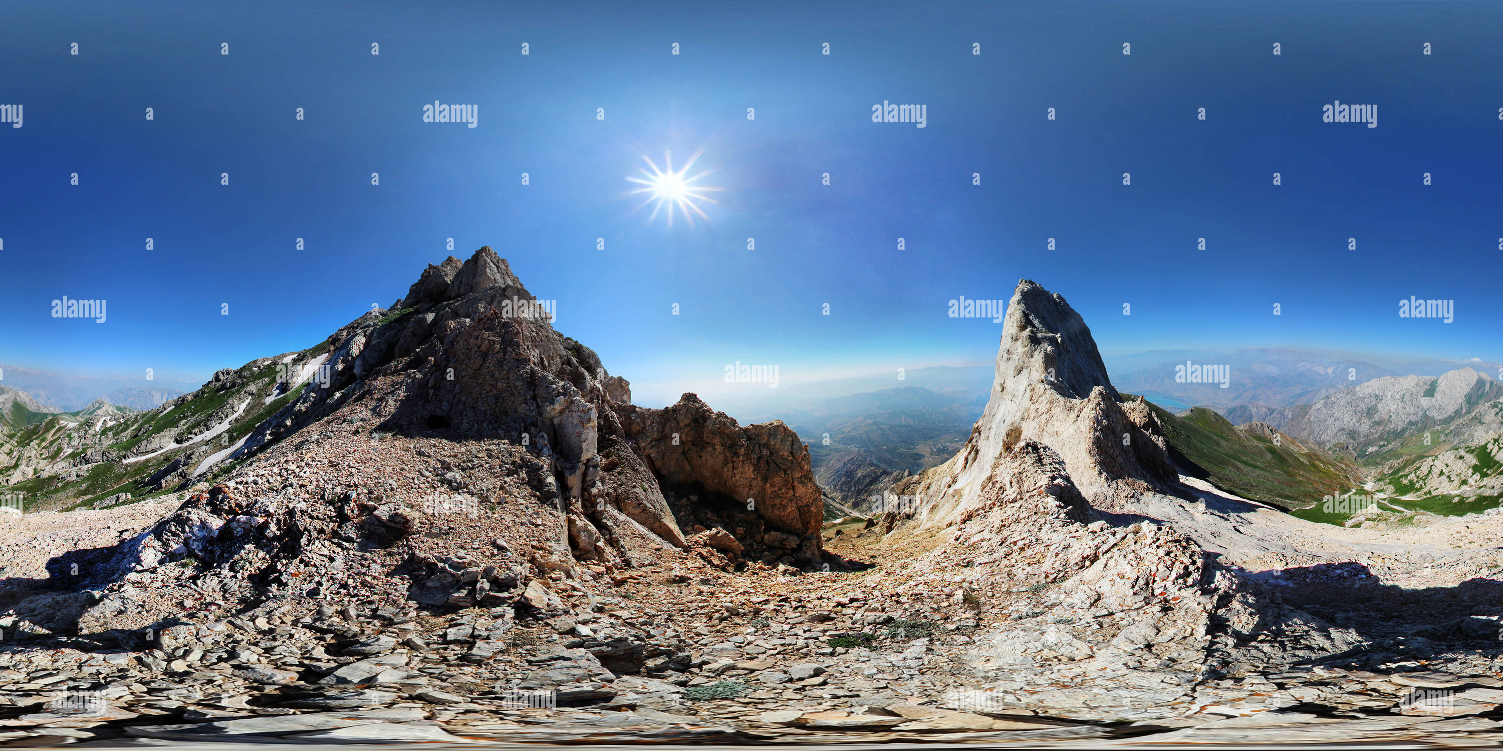 360° view of On the northern ridge of Big Chimgan - Alamy