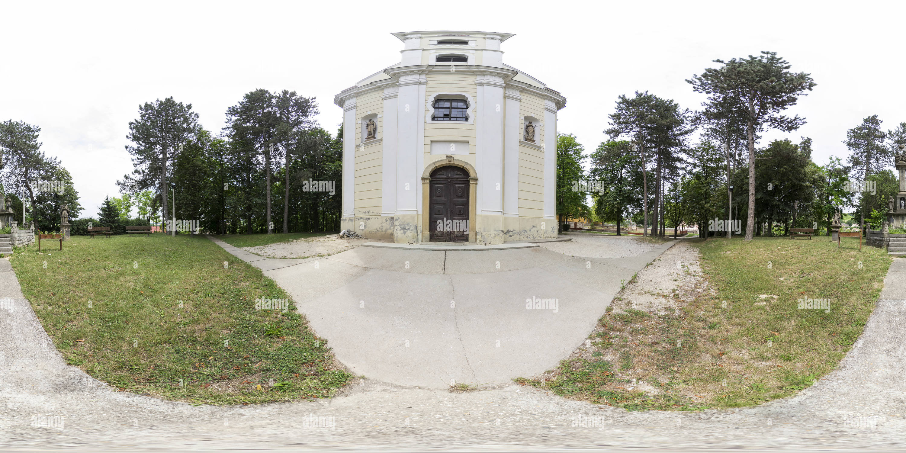 360° view of Catholic Church, Tevel - Alamy
