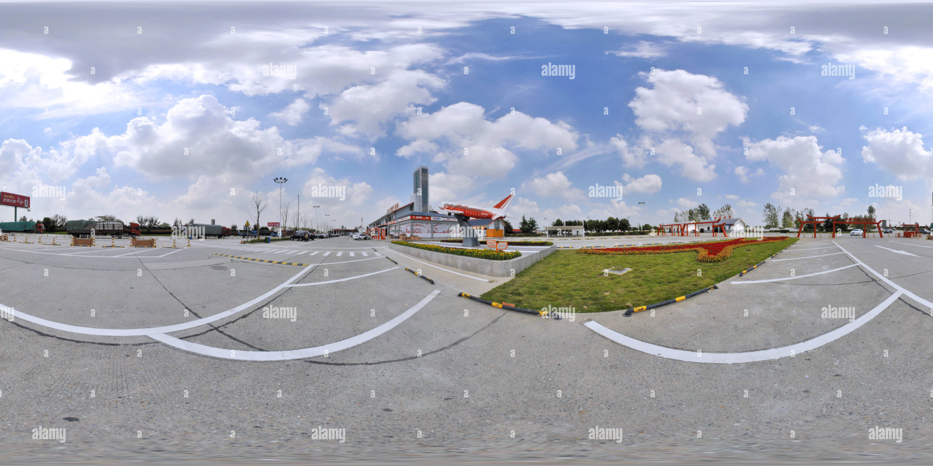 360° view of Xin-qiao Expressway service area (001) 新桥服务区 - Alamy