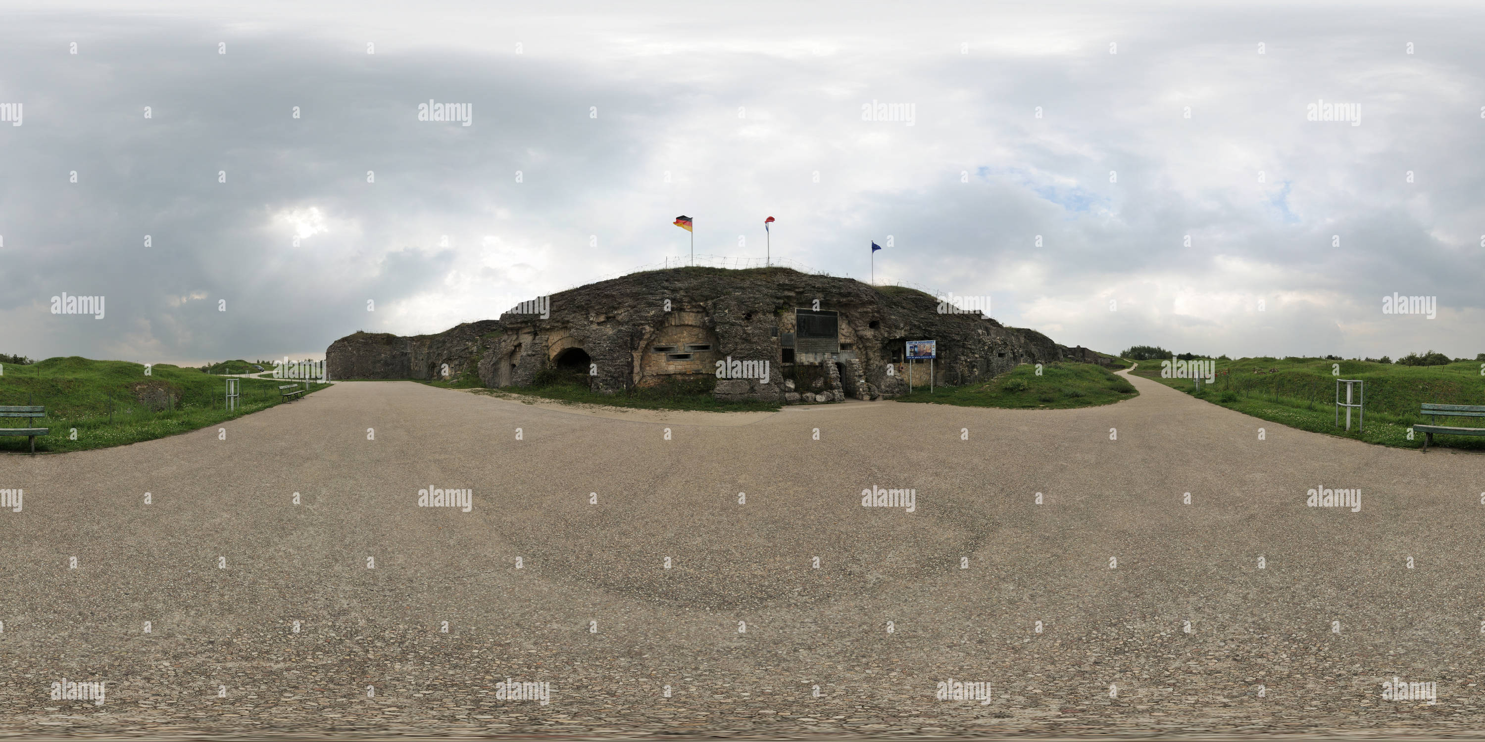 360° view of Verdun Fort de Douaumont - Alamy