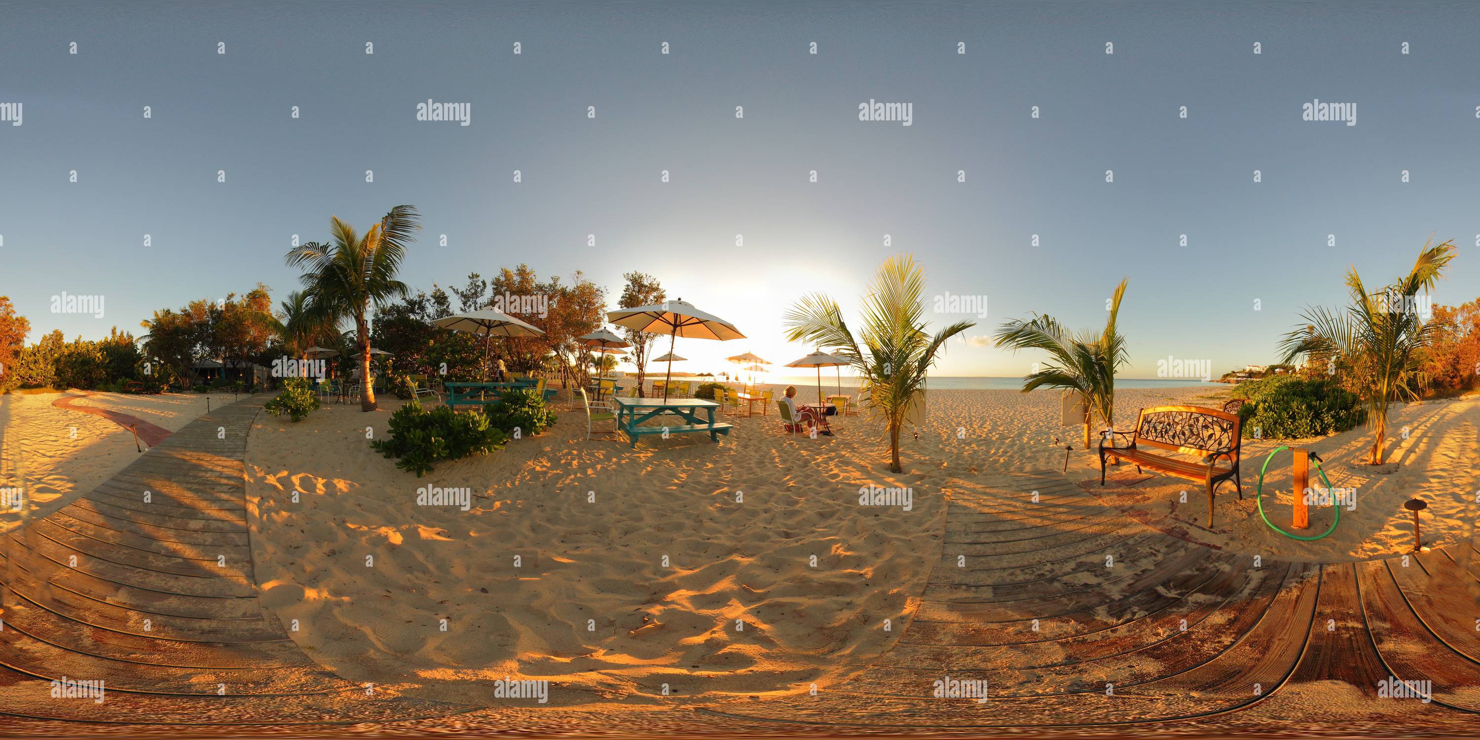 360° view of Beach shack - Anguilla - Alamy