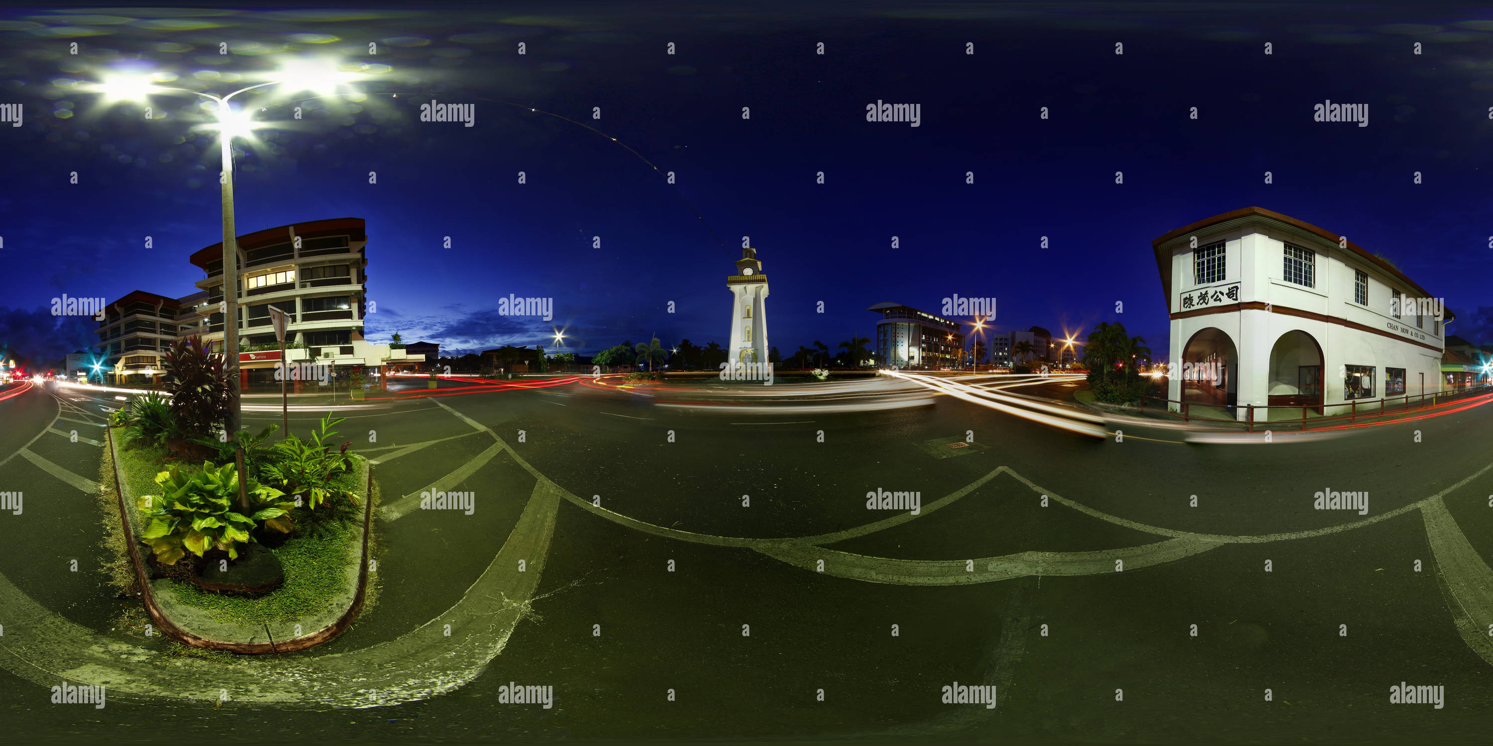 360° view of Apia's clock tower commemorating Samoan boys lost in WWI ...