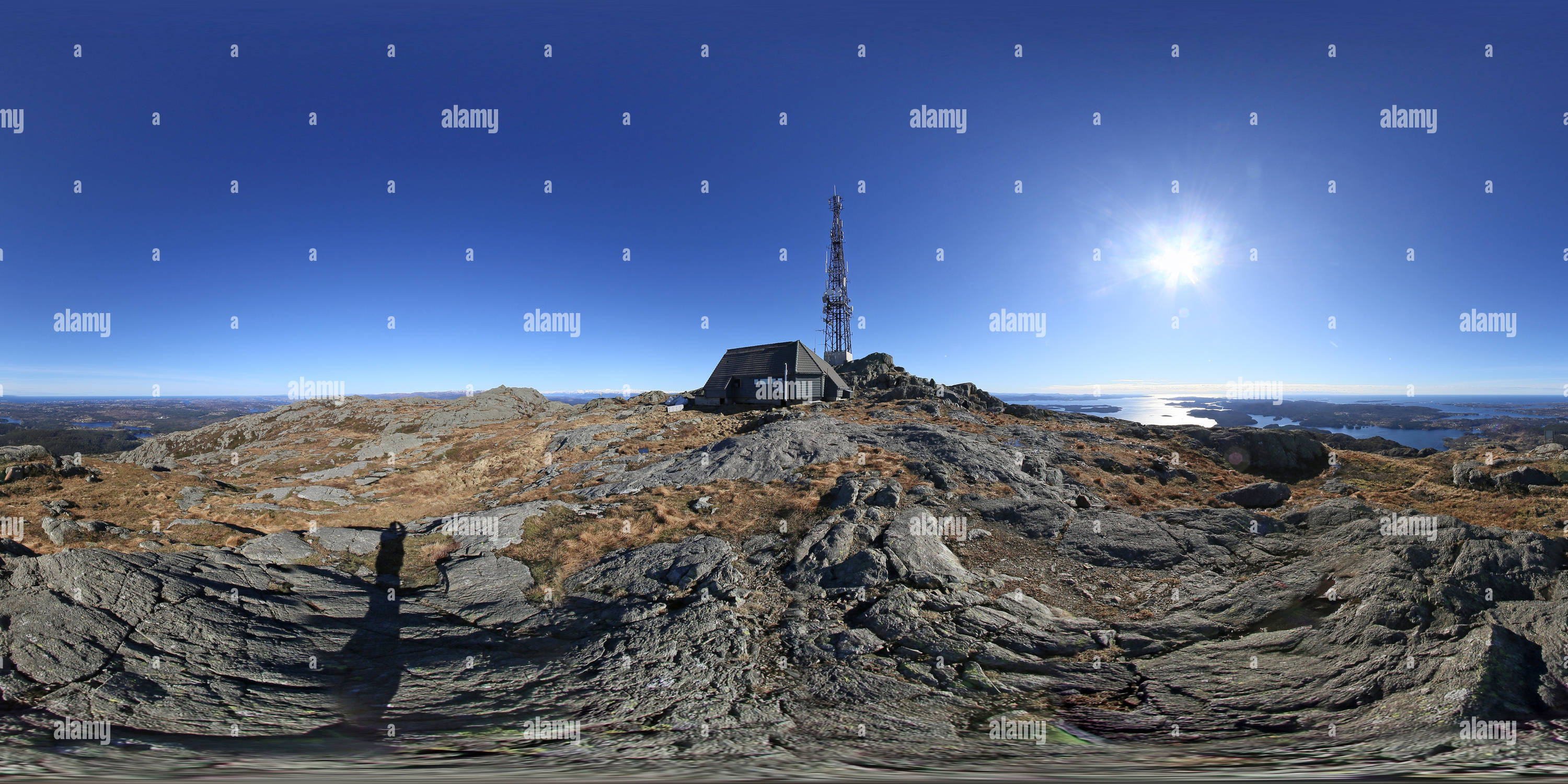 360° view of Siggjo (474 Metres) The Highest Peak In The Bomlo island ...