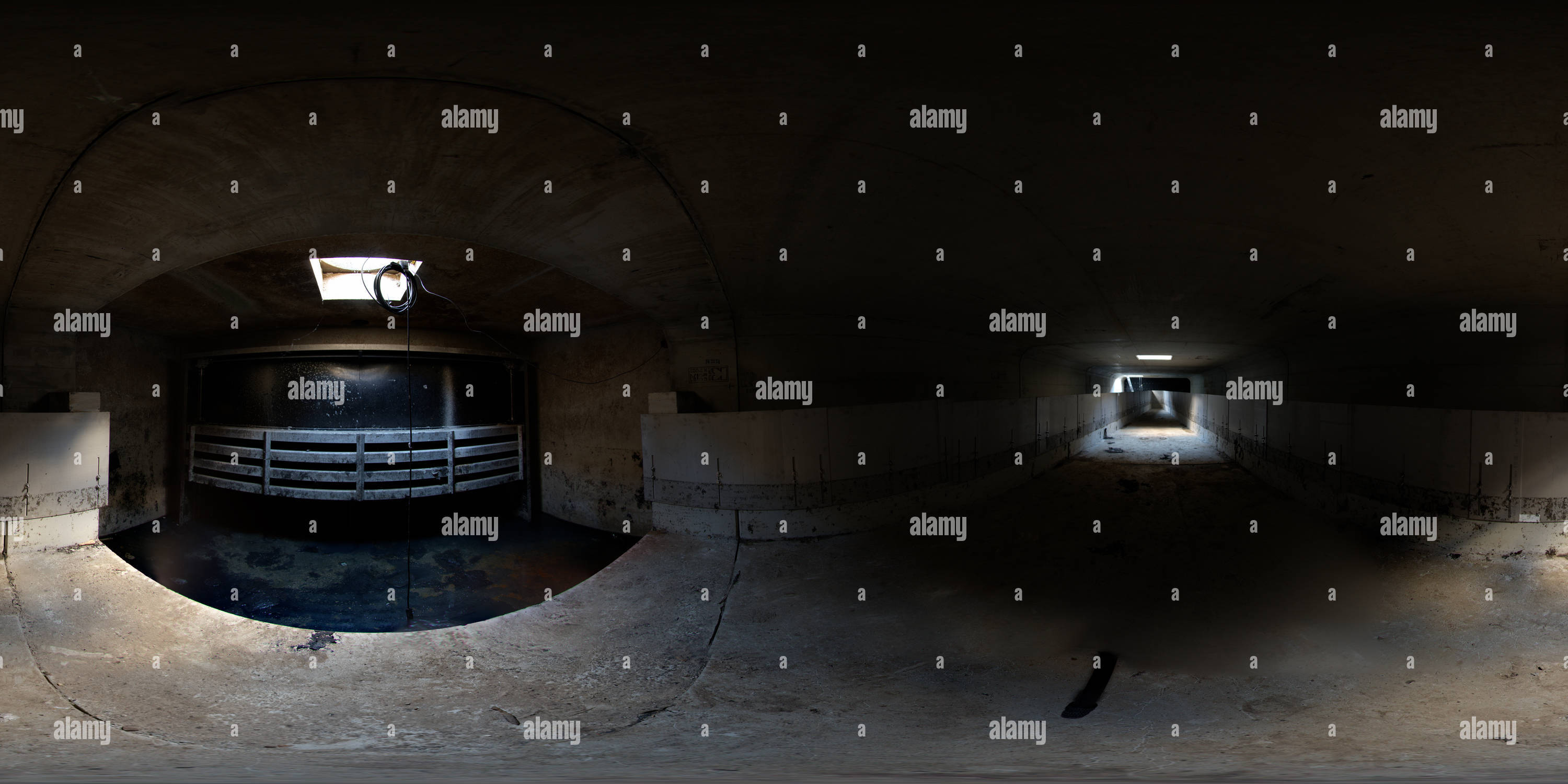 360° view of Inside a sewer 3 - Alamy